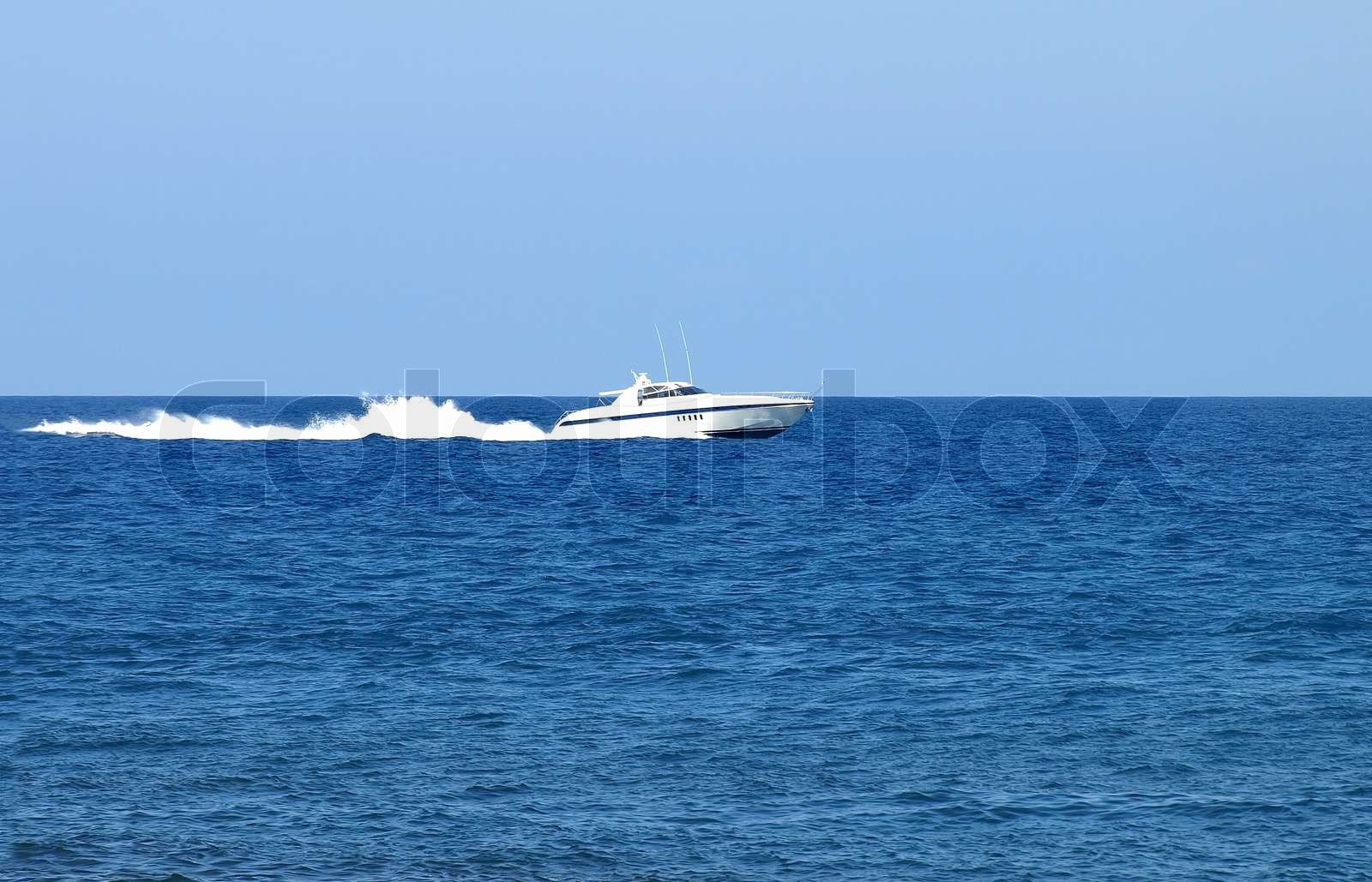 French Riviera - Speed Boat | Stock image | Colourbox