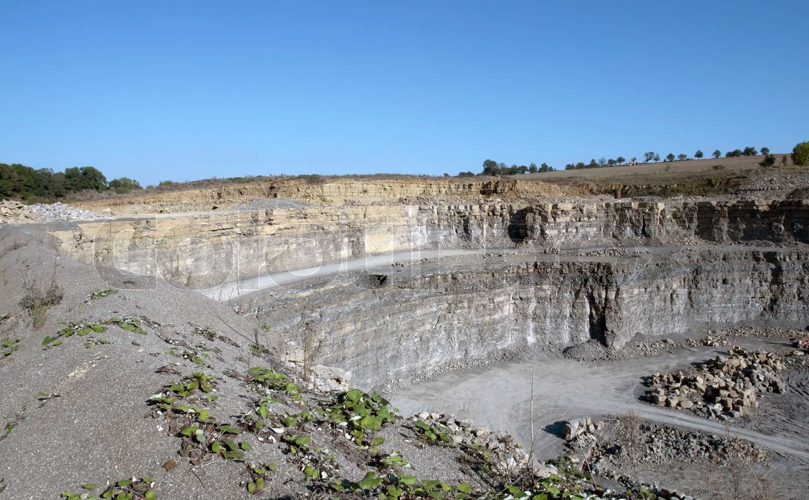 quarry wall scenery | Stock image | Colourbox
