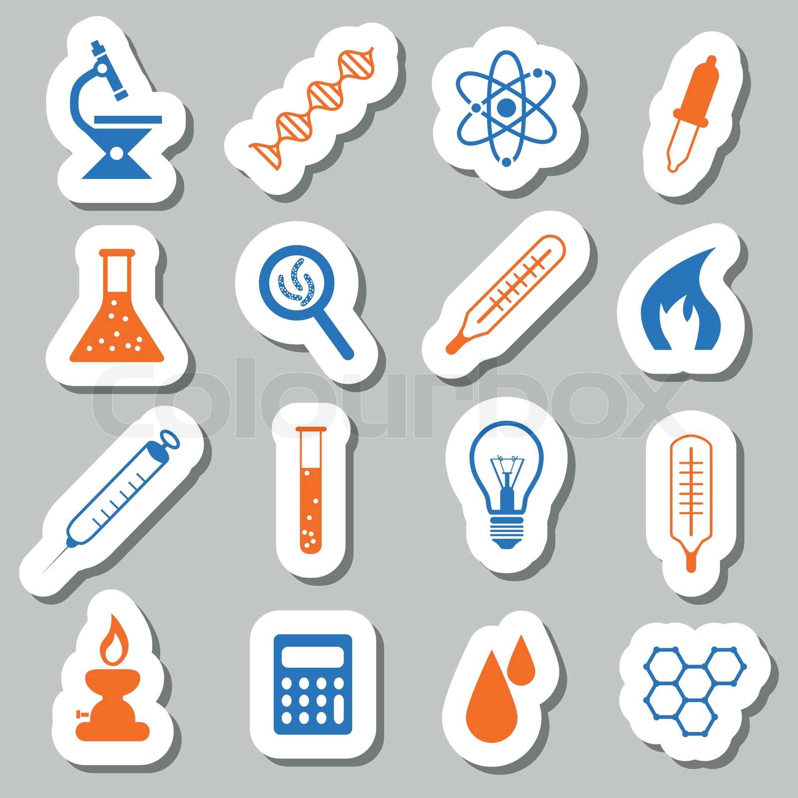laboratory stickers | Stock vector | Colourbox