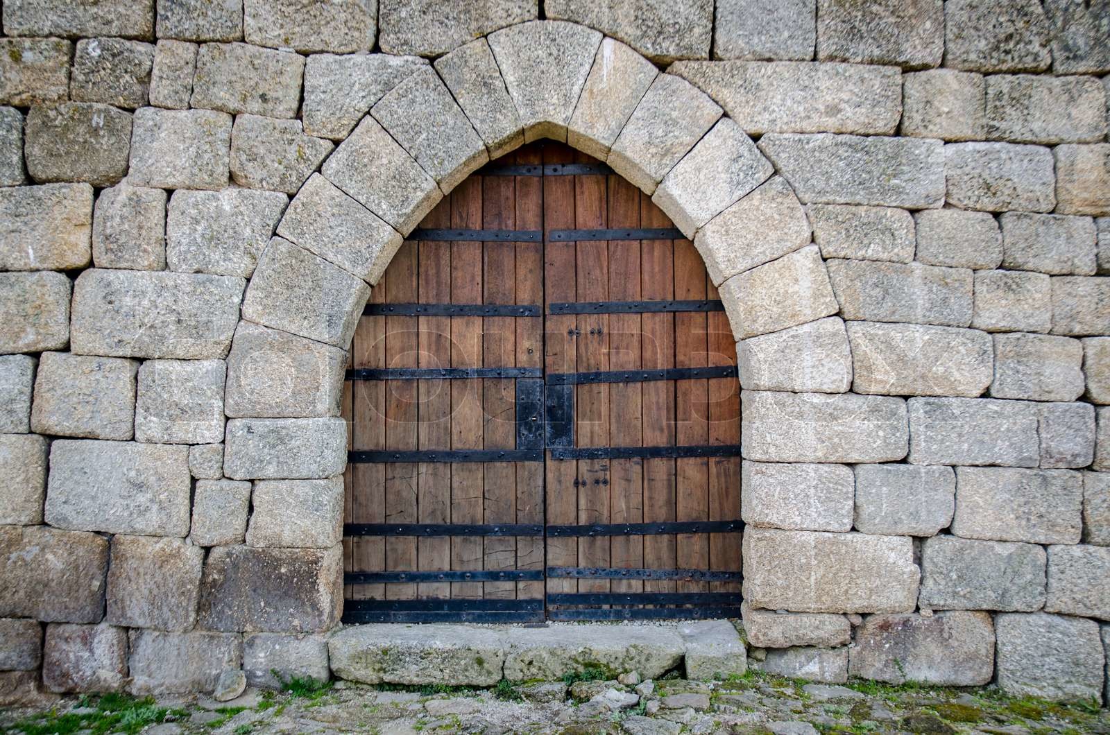 Medieval castle gate | Stock image | Colourbox