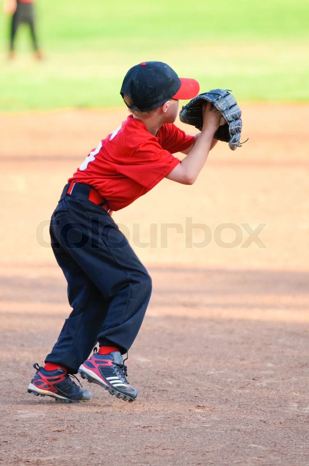 little league baseball player | Stock image | Colourbox