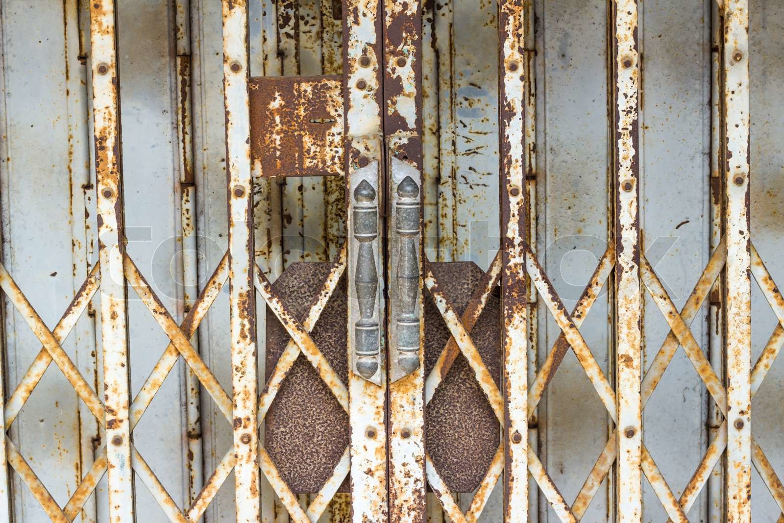 Rusty steel door | Stock image | Colourbox
