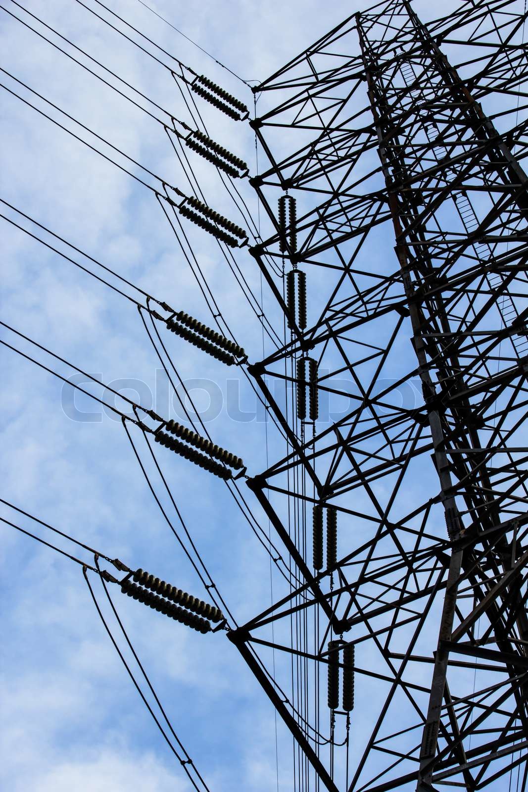 energy and high voltage powerline | Stock image | Colourbox