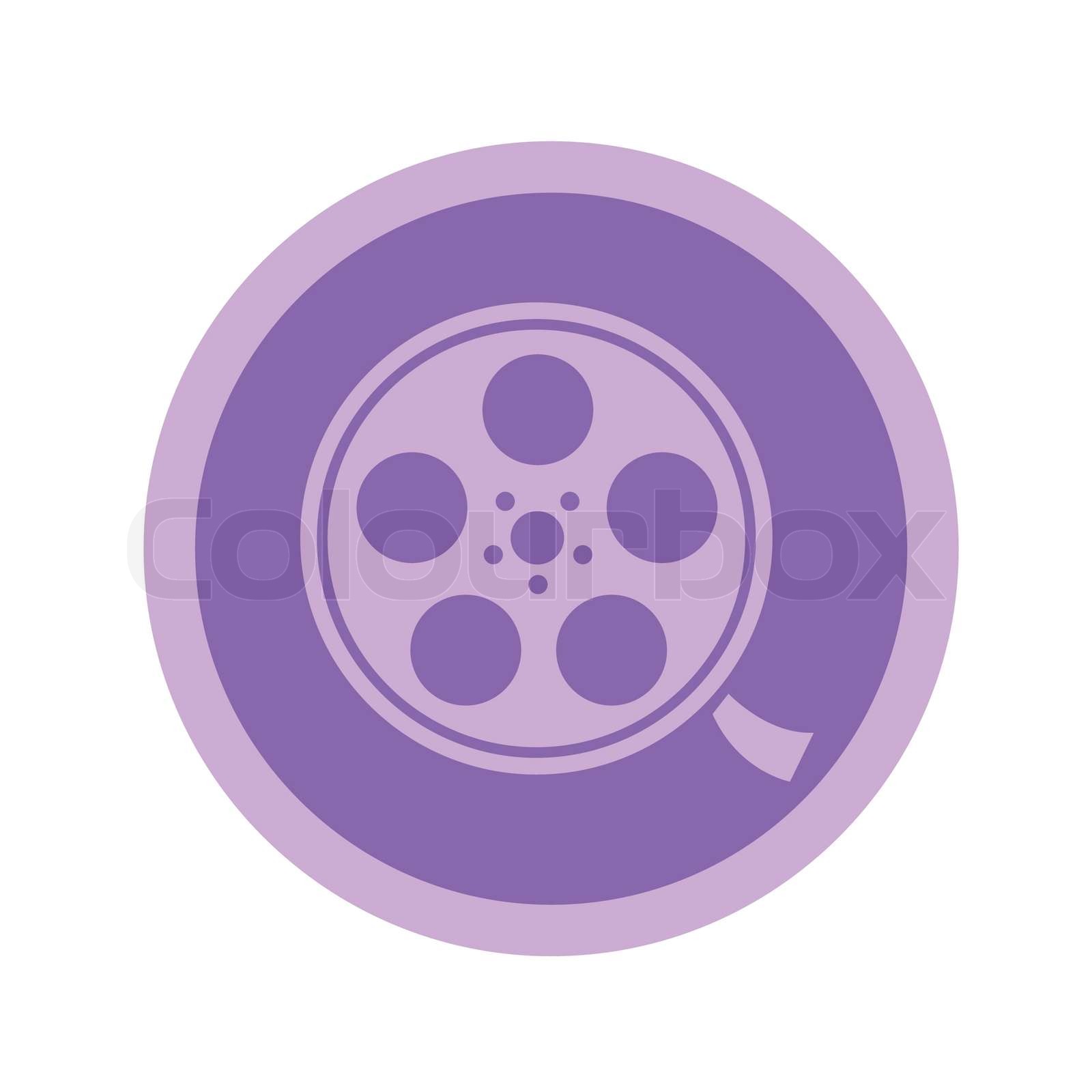 Film label in purple | Stock vector | Colourbox