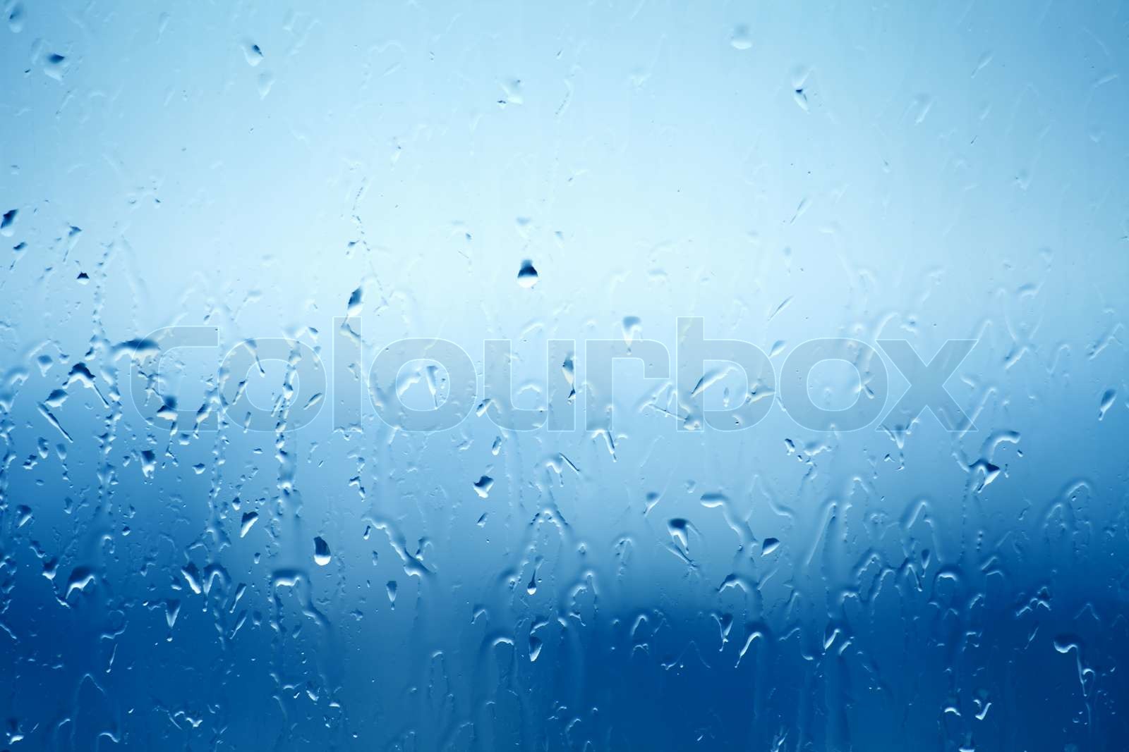Wet window glass | Stock image | Colourbox
