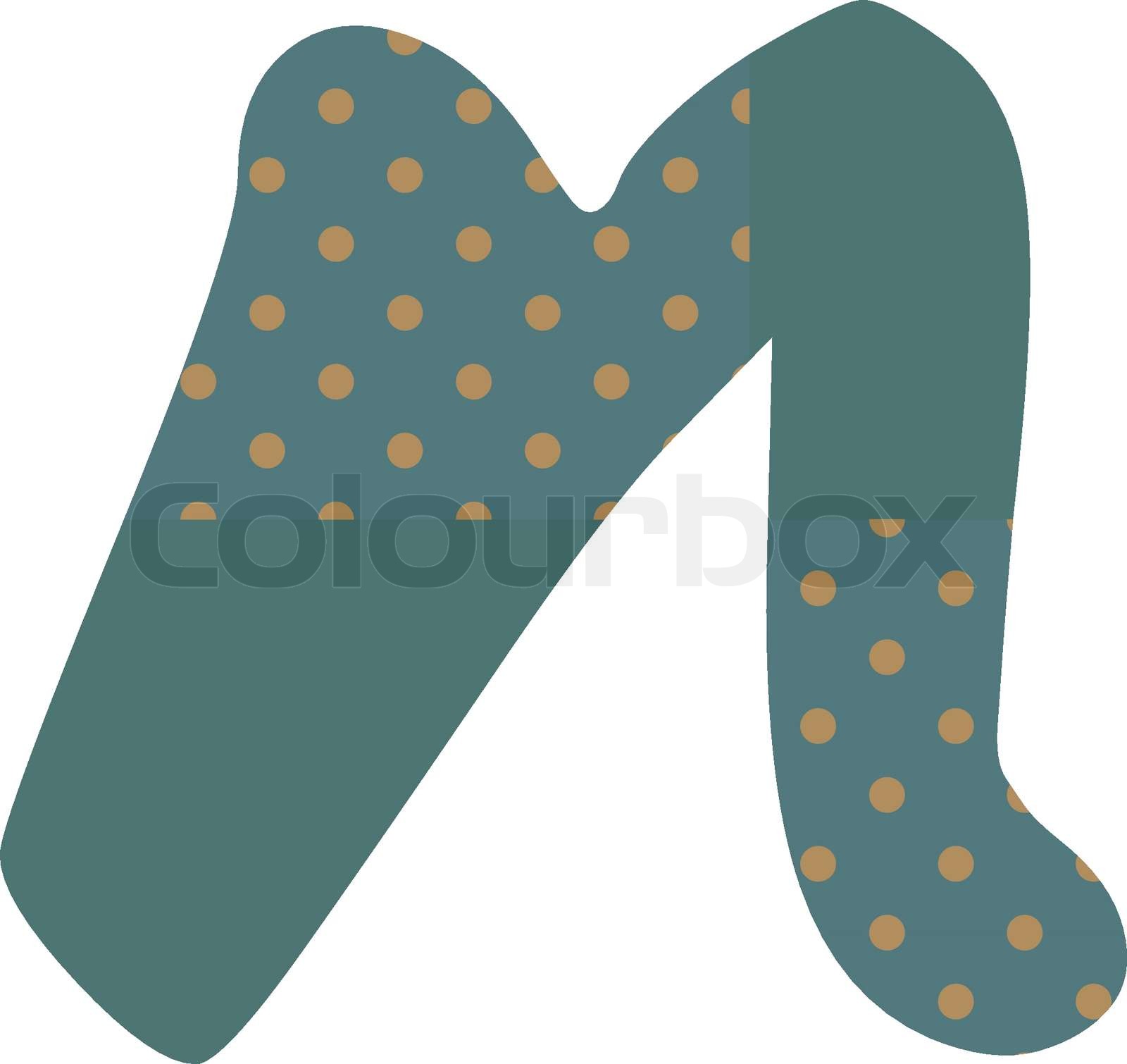 n polka dots alphabets | Stock vector | Colourbox