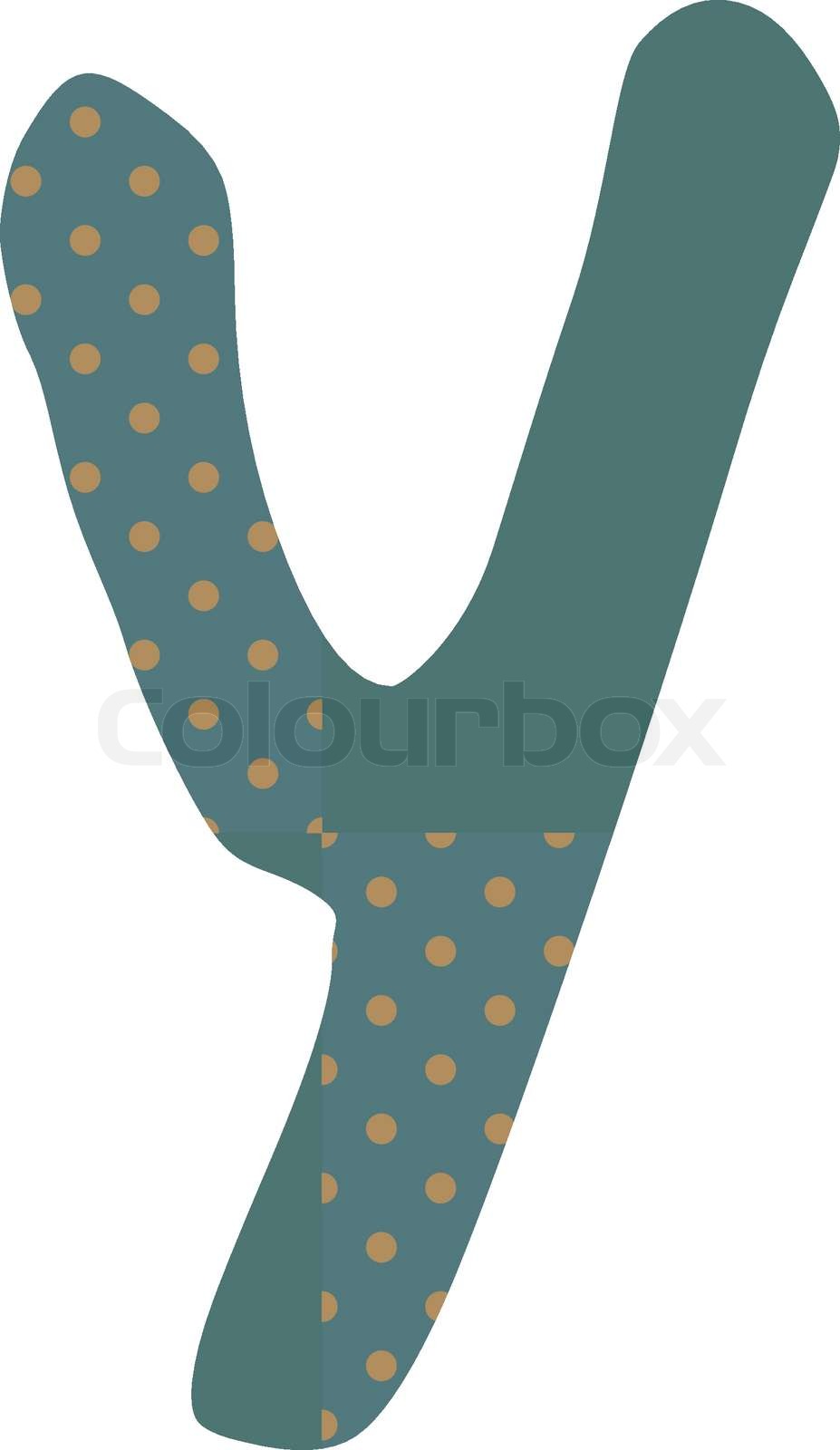 y polka dots alphabets | Stock vector | Colourbox
