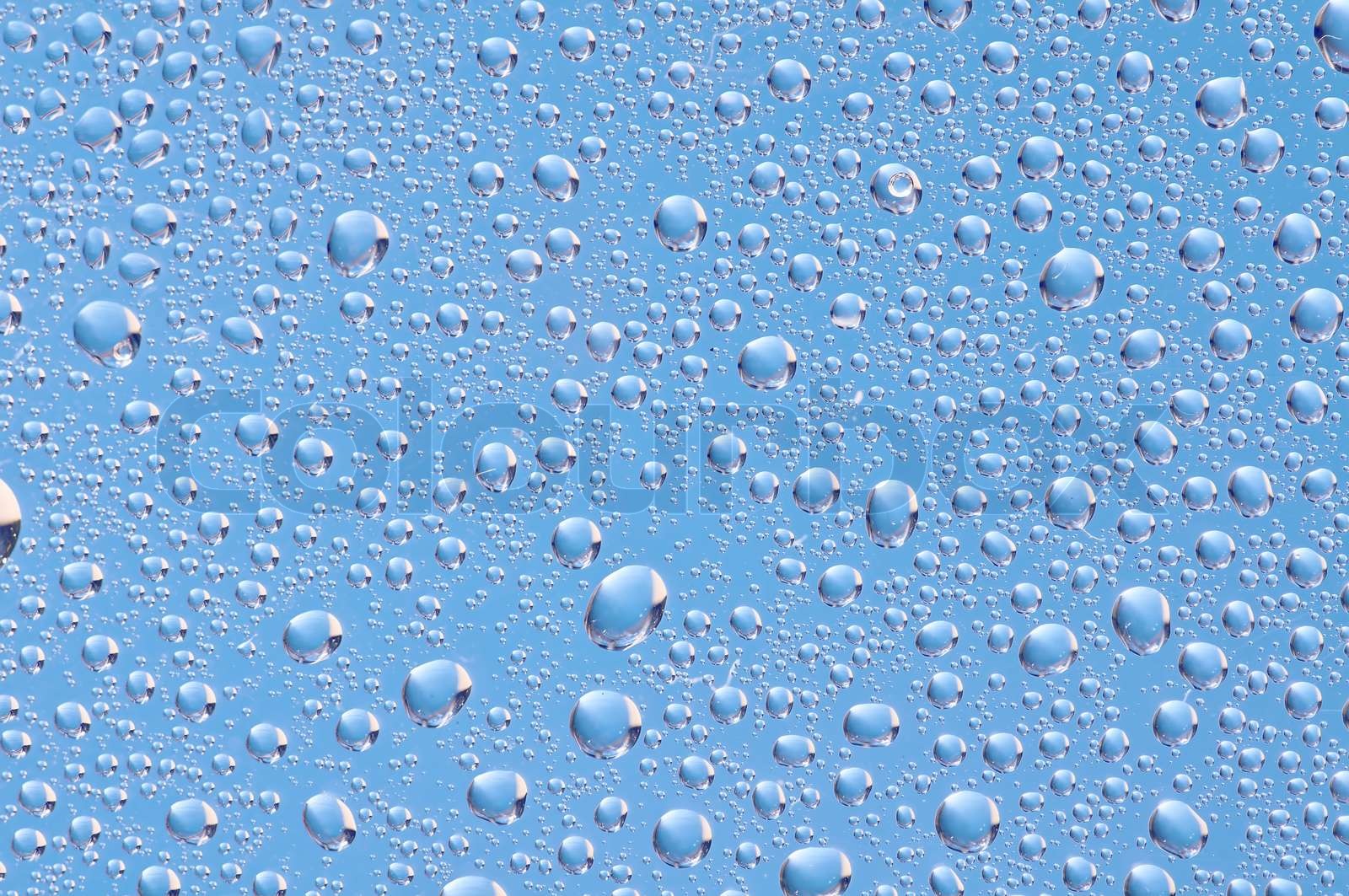rain bubbles on the window | Stock image | Colourbox