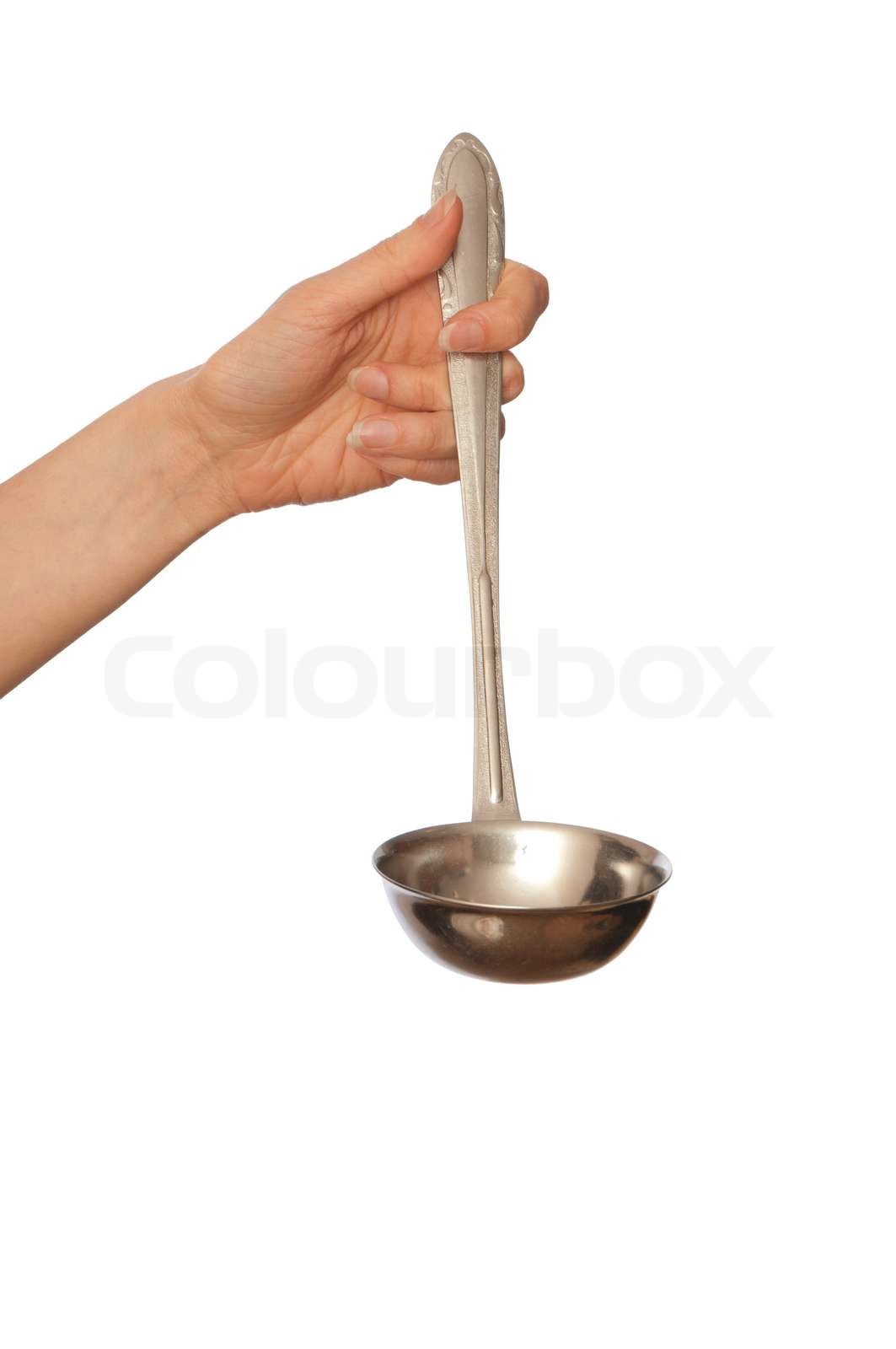 holding ladle | Stock image | Colourbox