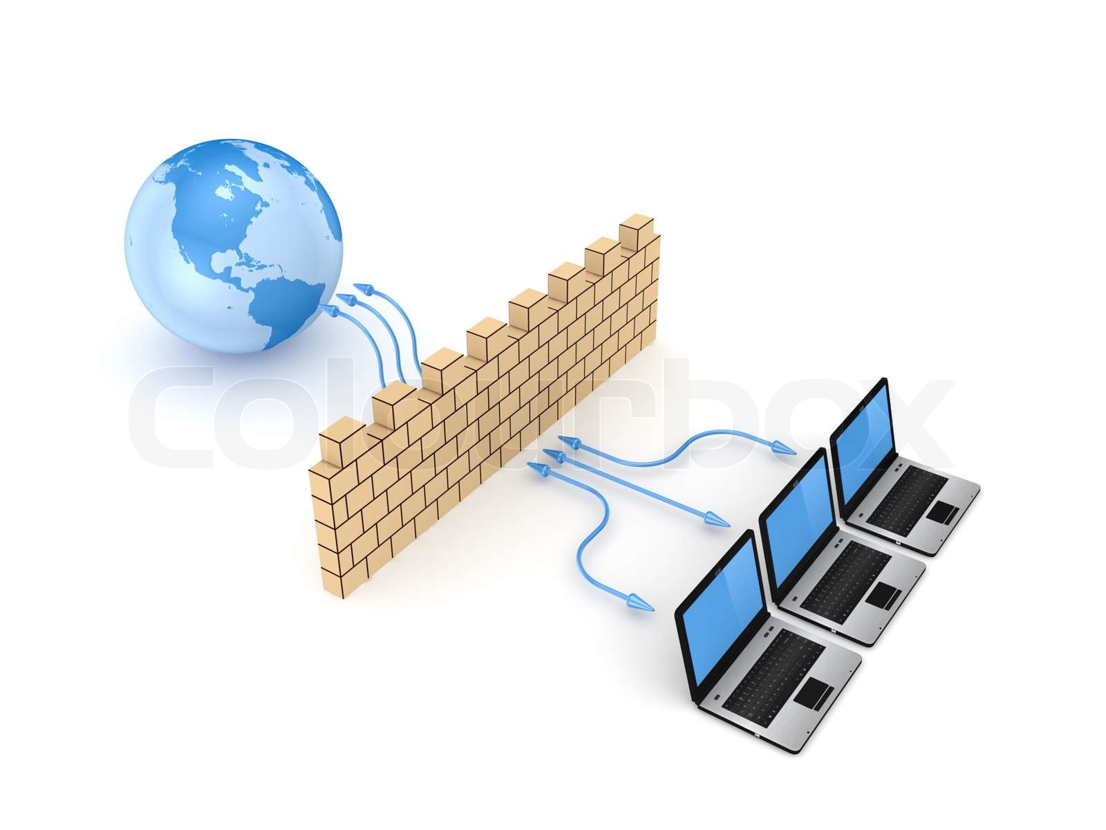 Firewall concept | Stock image | Colourbox