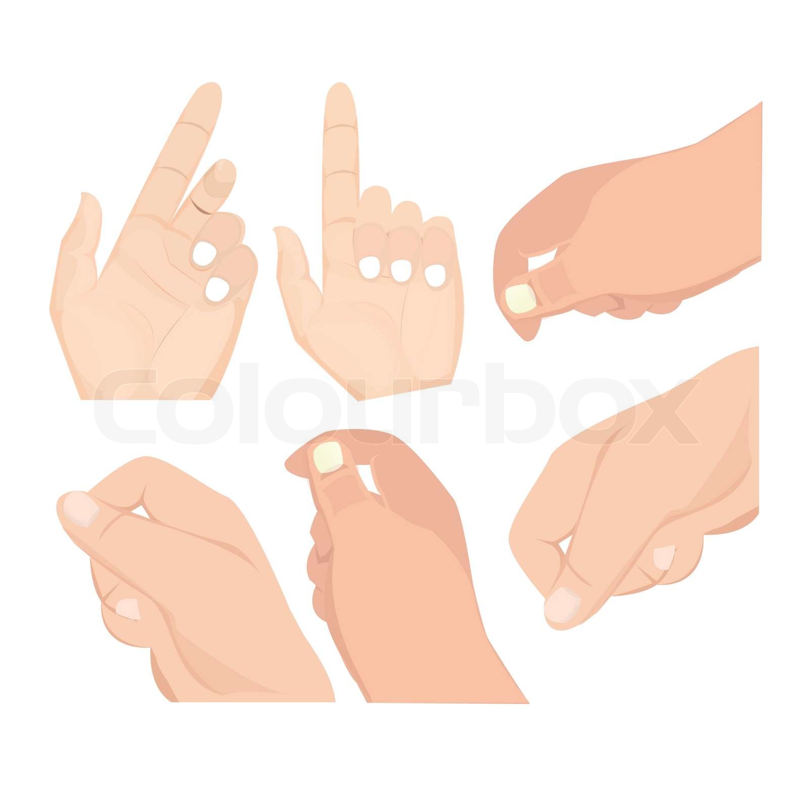 Hand Set vector | Stock vector | Colourbox