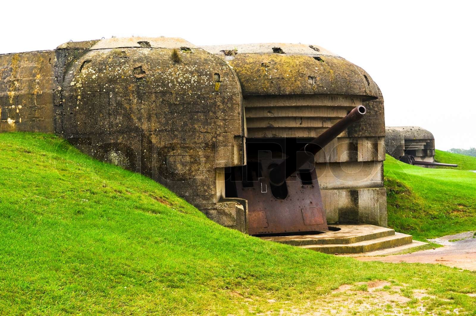 Old german bunker in Normandy, France | Stock image | Colourbox