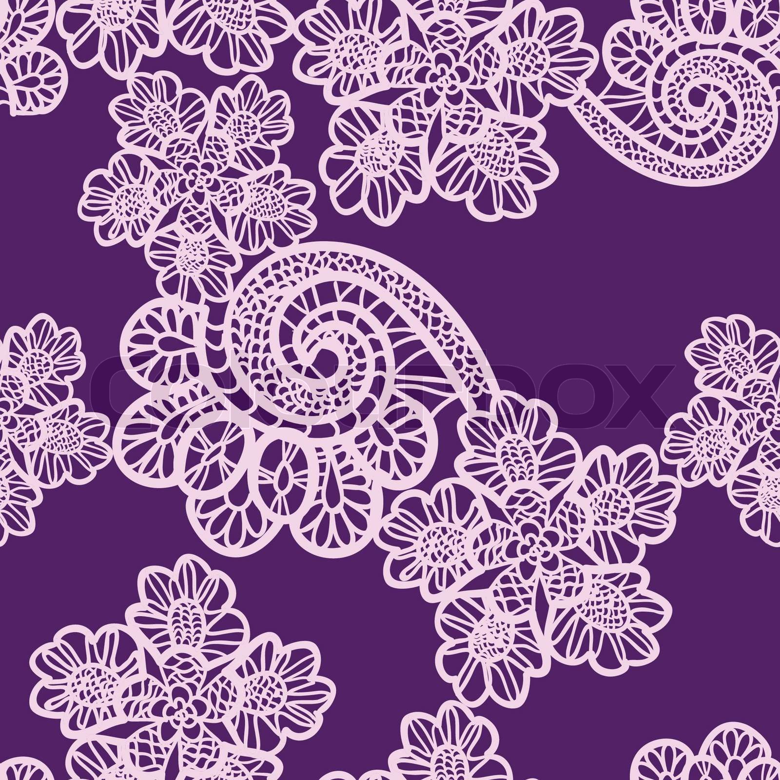 seamless lace pattern | Stock vector | Colourbox