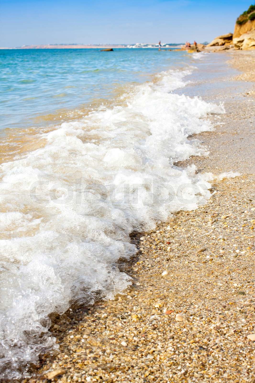 Sandstrand und Meer Wellen | Stock Bild | Colourbox