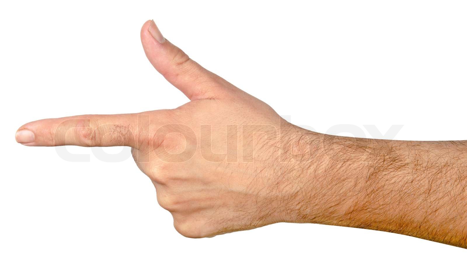 Pointing hand | Stock image | Colourbox