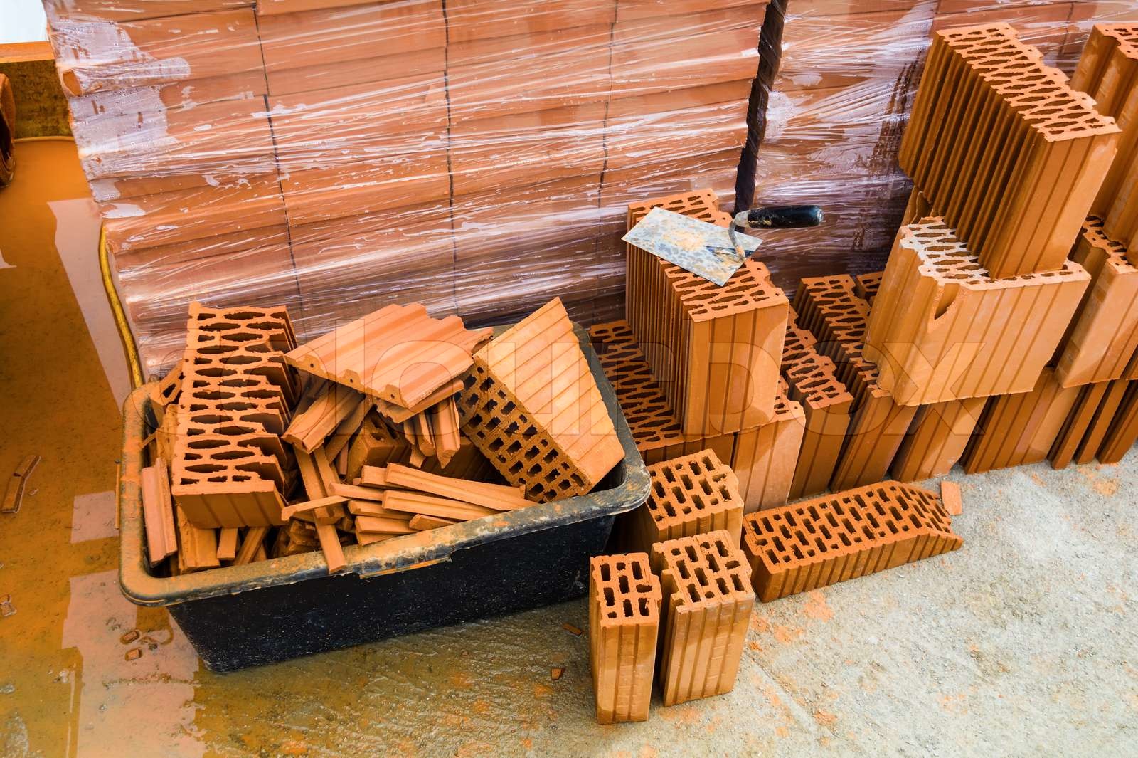 construction of a detached house | Stock image | Colourbox