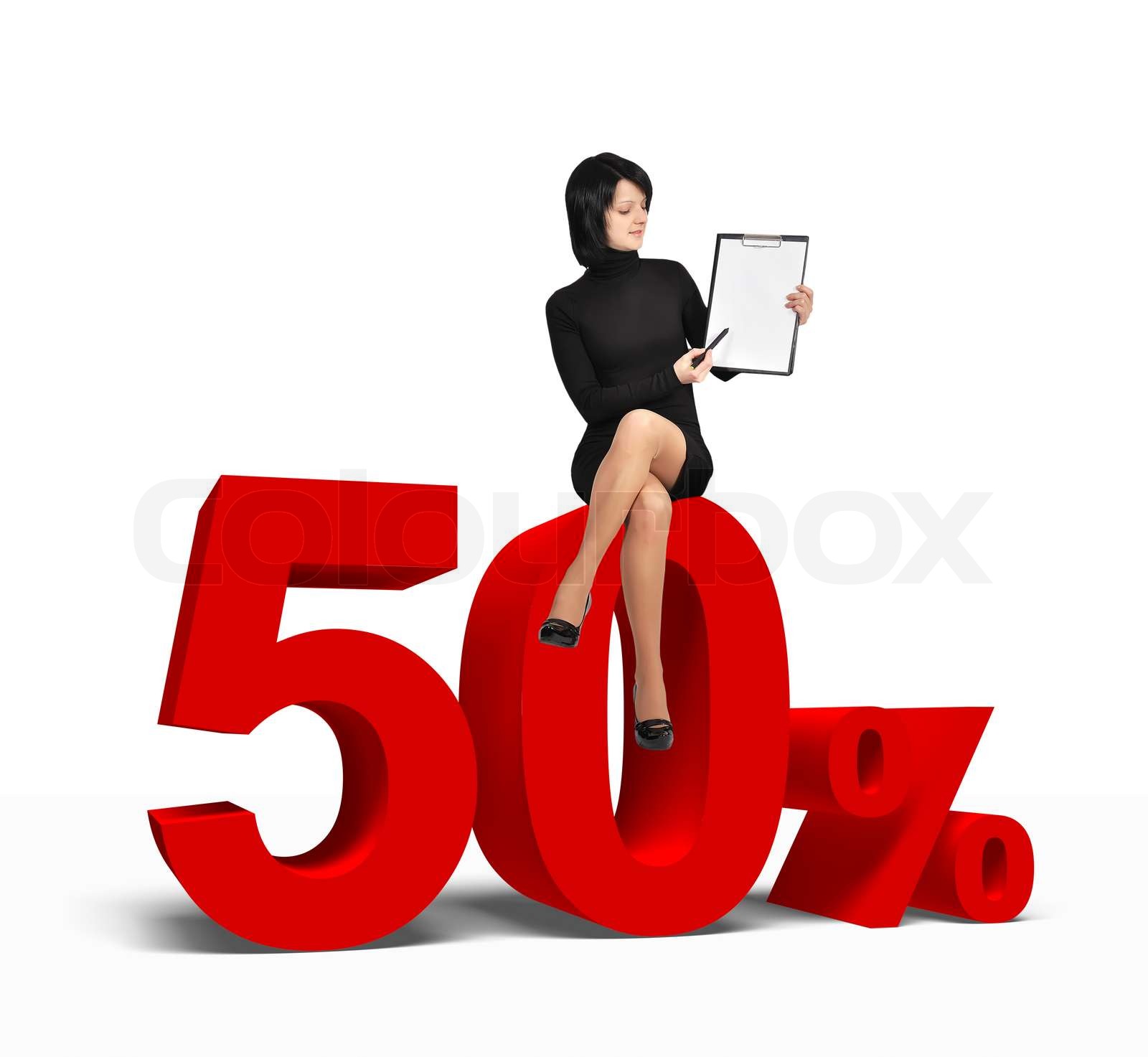 50 percent symbol | Stock image | Colourbox