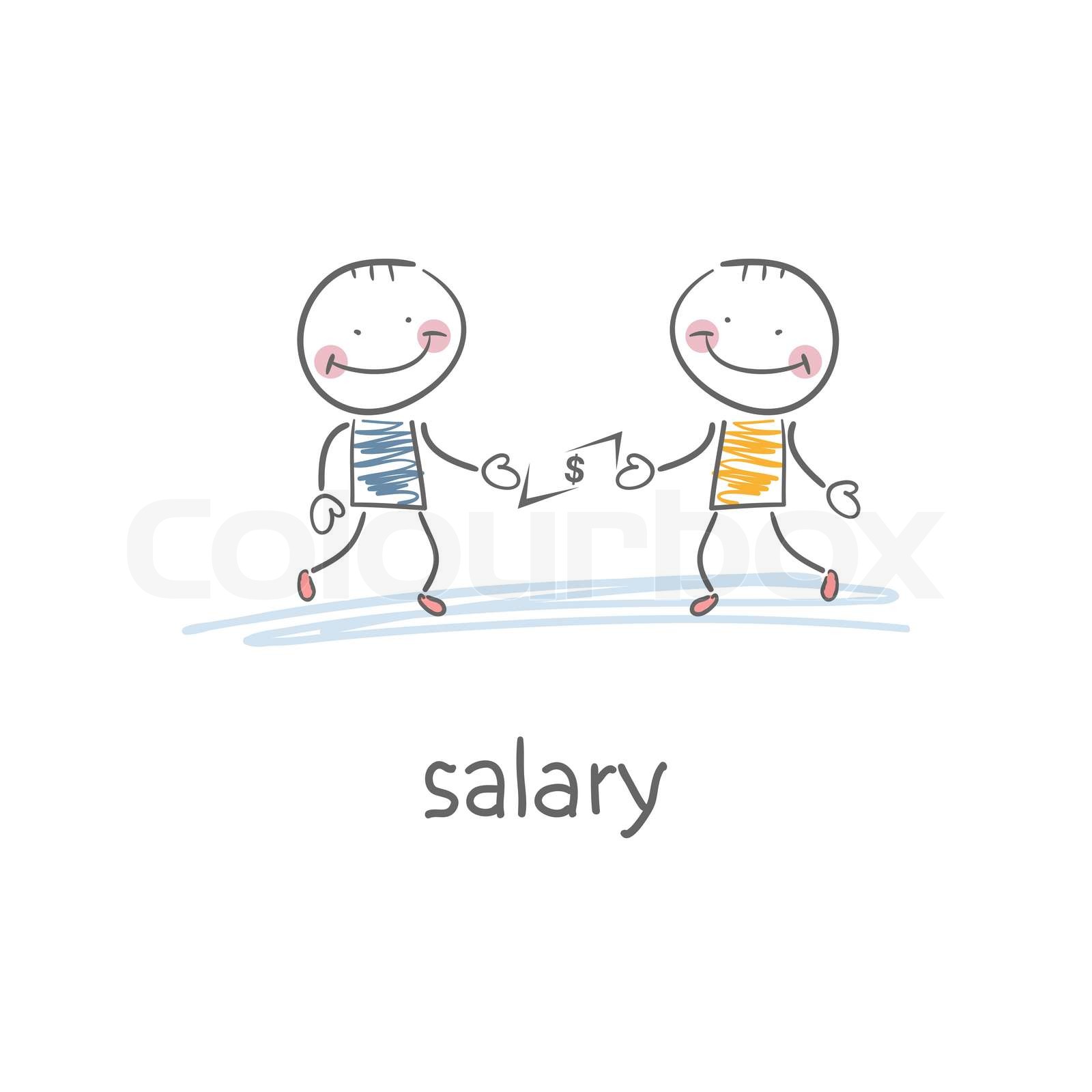 Gehalt Illustration | Stock Bild | Colourbox