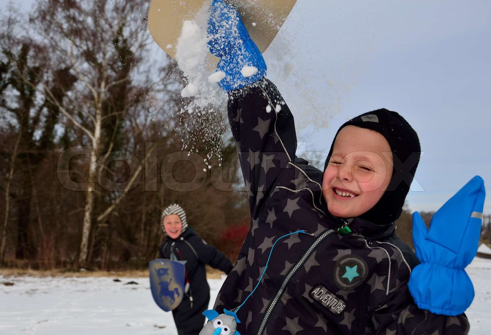winther, denmark, snow | Stock image | Colourbox