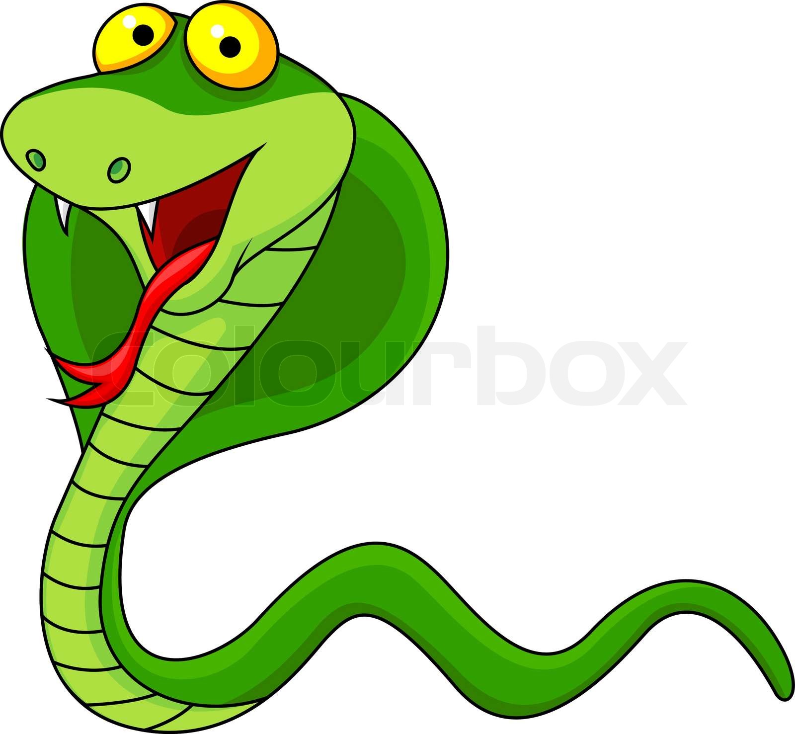 Cobra cartoon | Stock vector | Colourbox