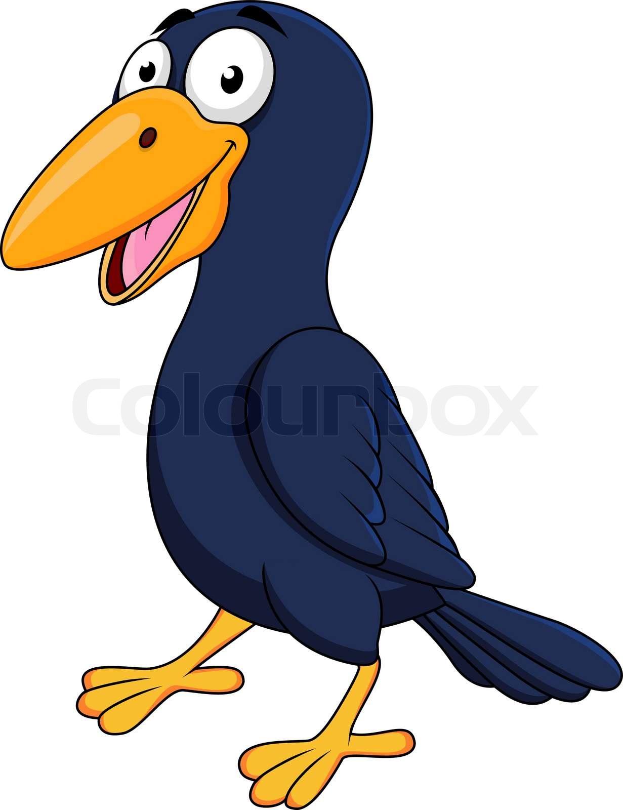 Raven cartoon | Stock vector | Colourbox