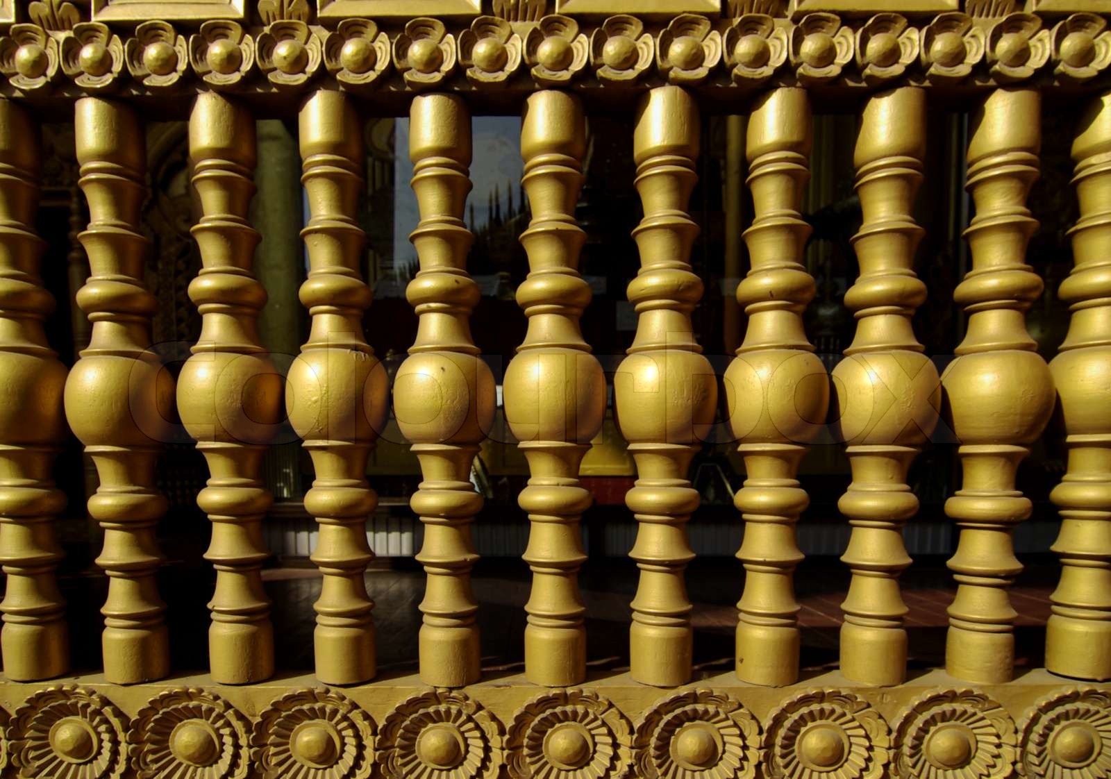 THE OLD WOOD BALUSTERS | Stock image | Colourbox