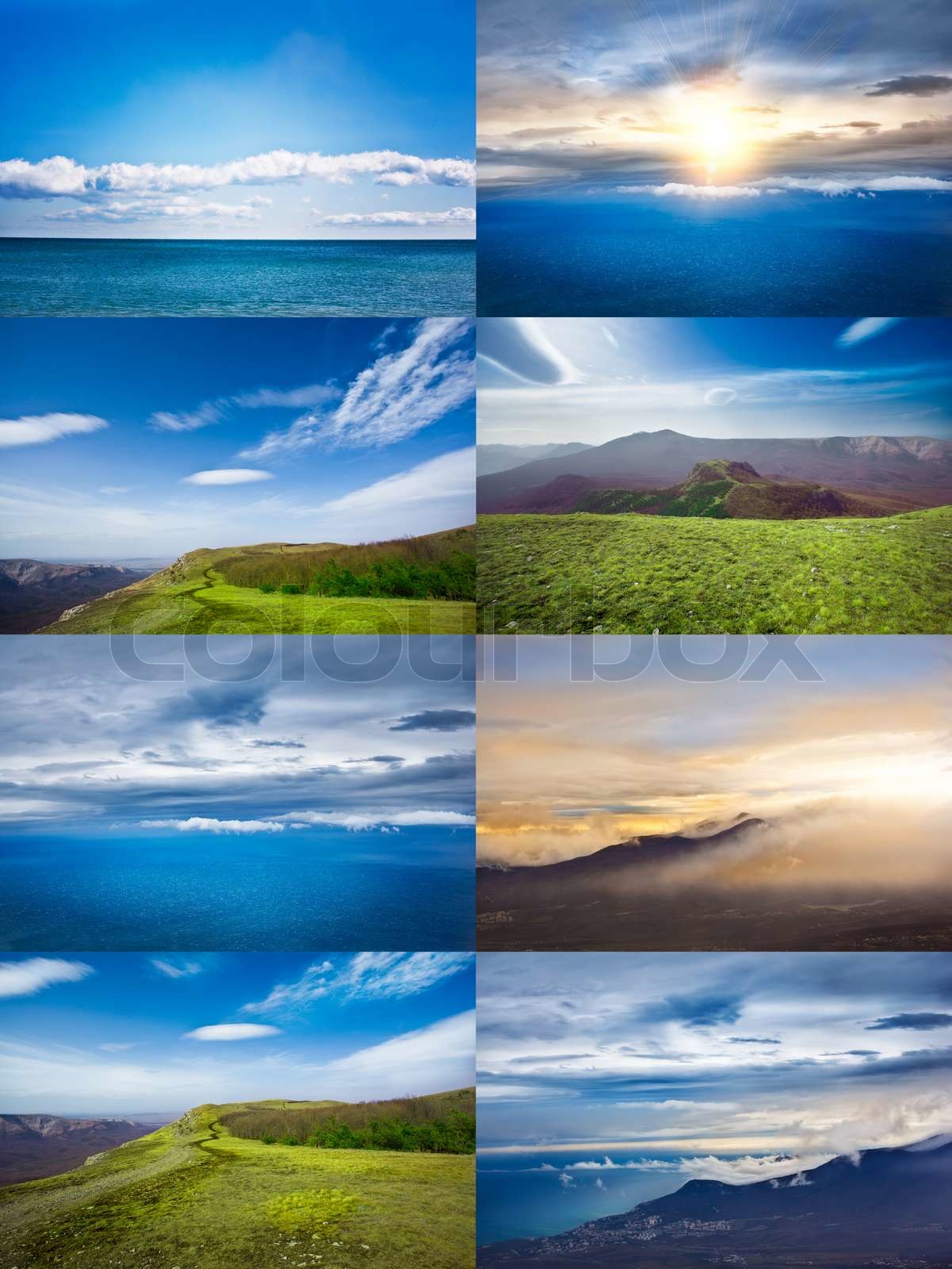 collage of landscapes | Stock image | Colourbox