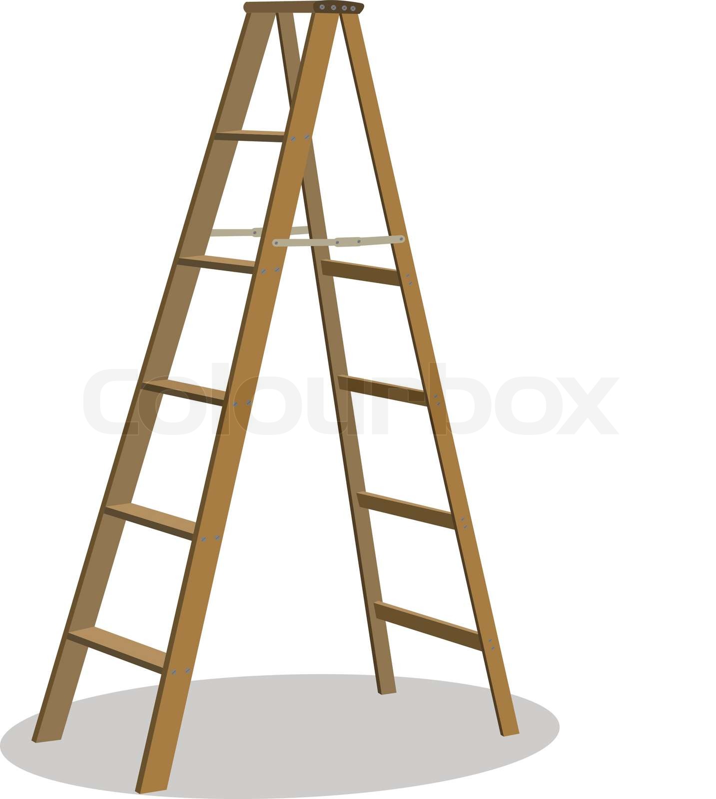 Abbildung von verschiedenen isolierten Leitern, steigen | Stock-Vektor ...