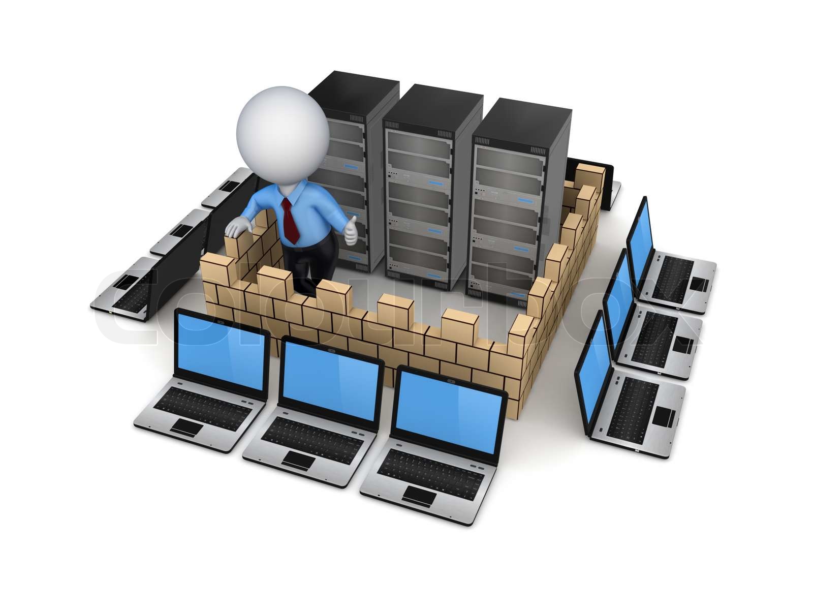 Firewall-Konzept | Stock Bild | Colourbox