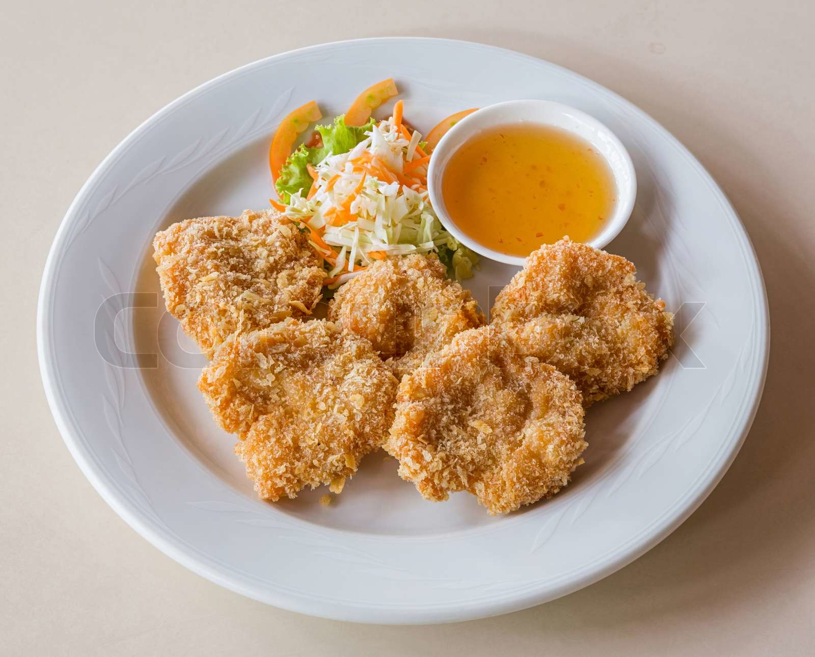 Deep fried shrimp cake | Stock image | Colourbox