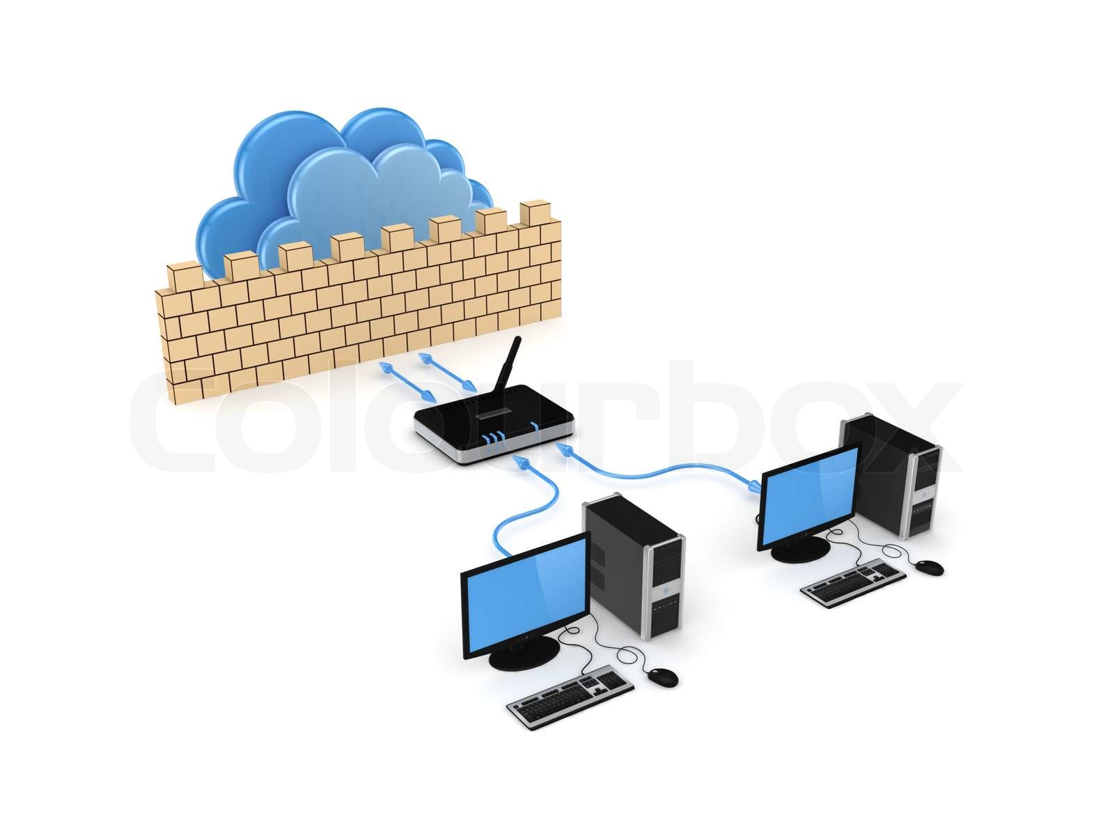 Firewall koncept | Stock foto | Colourbox