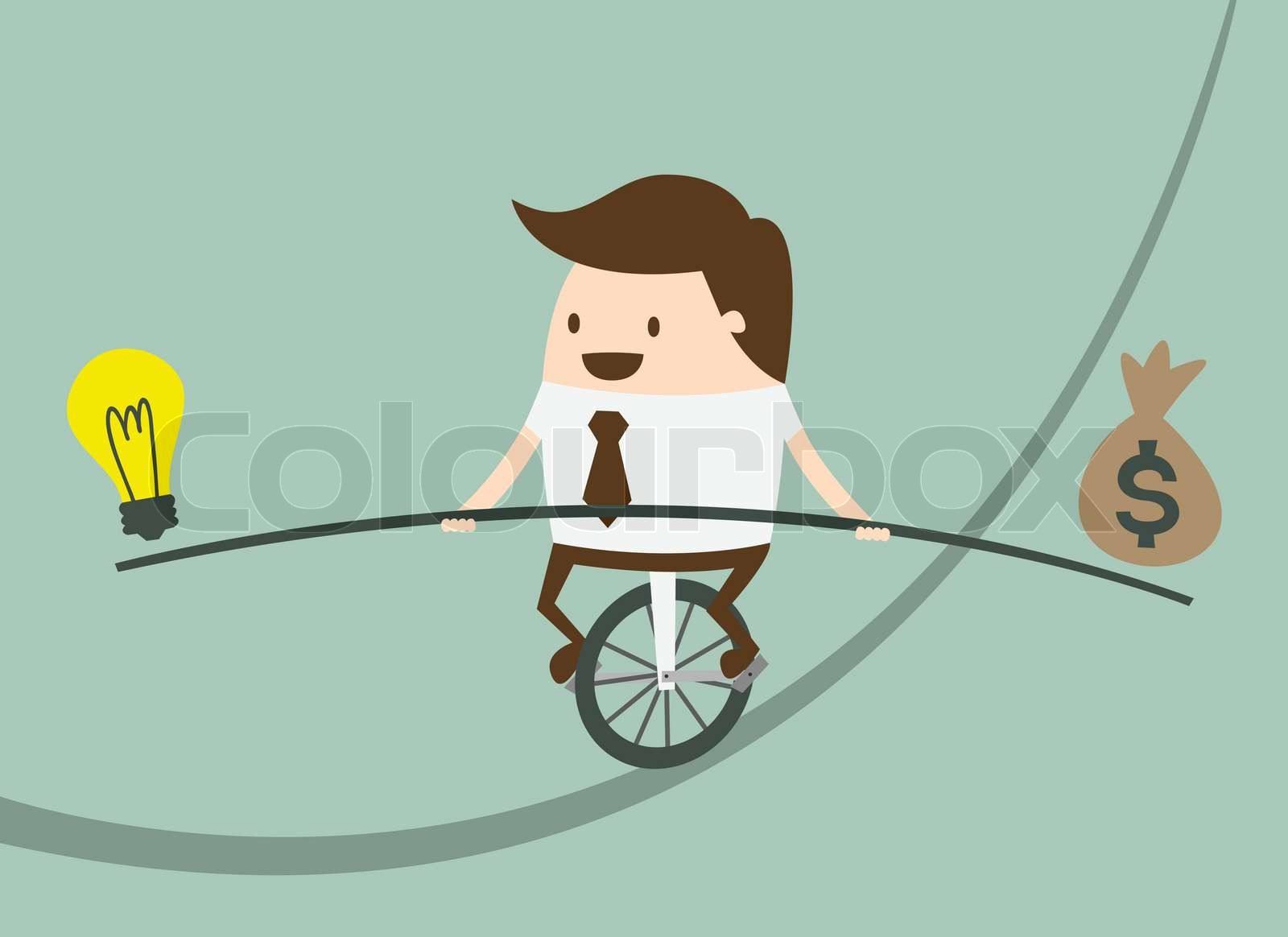 balancing | Stock vector | Colourbox