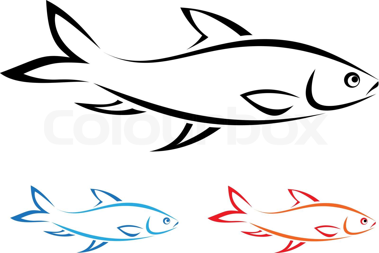 Vector image of an fish | Stock vector | Colourbox