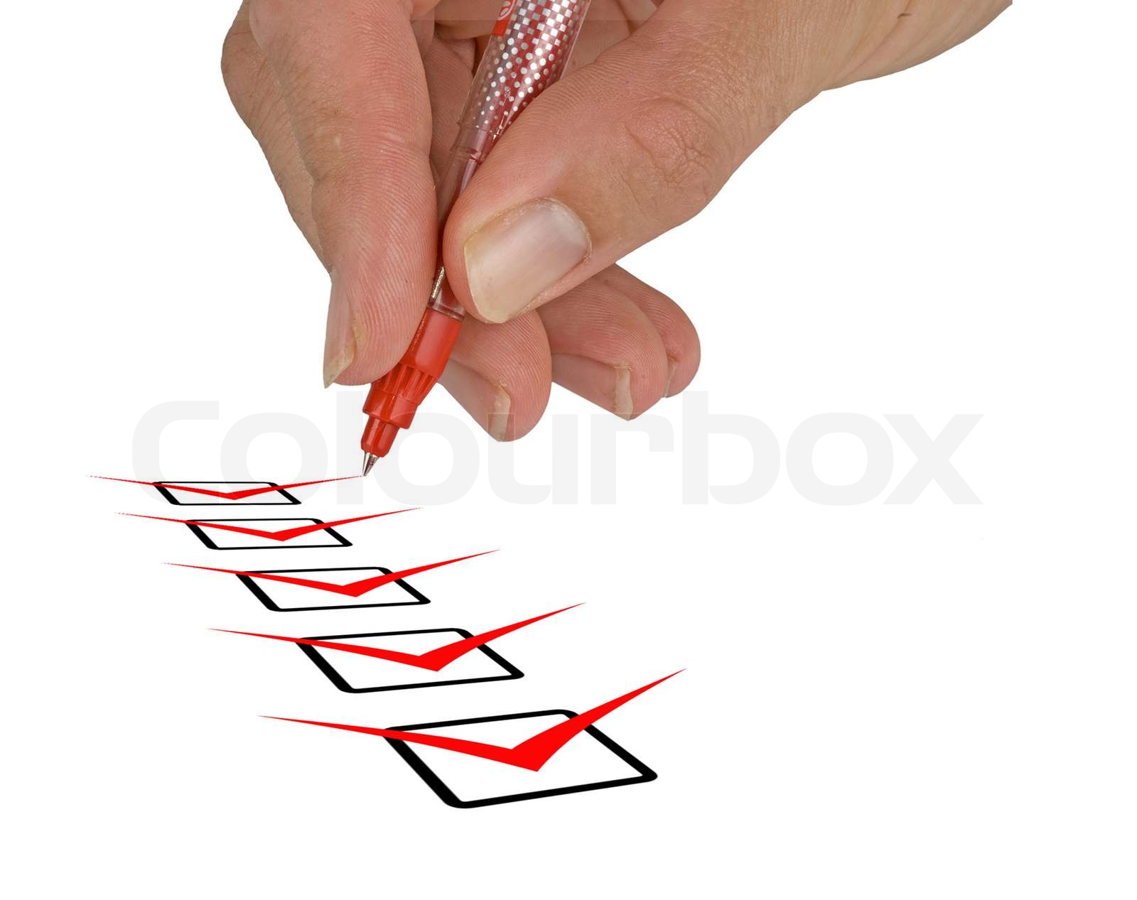 checklist | Stock image | Colourbox