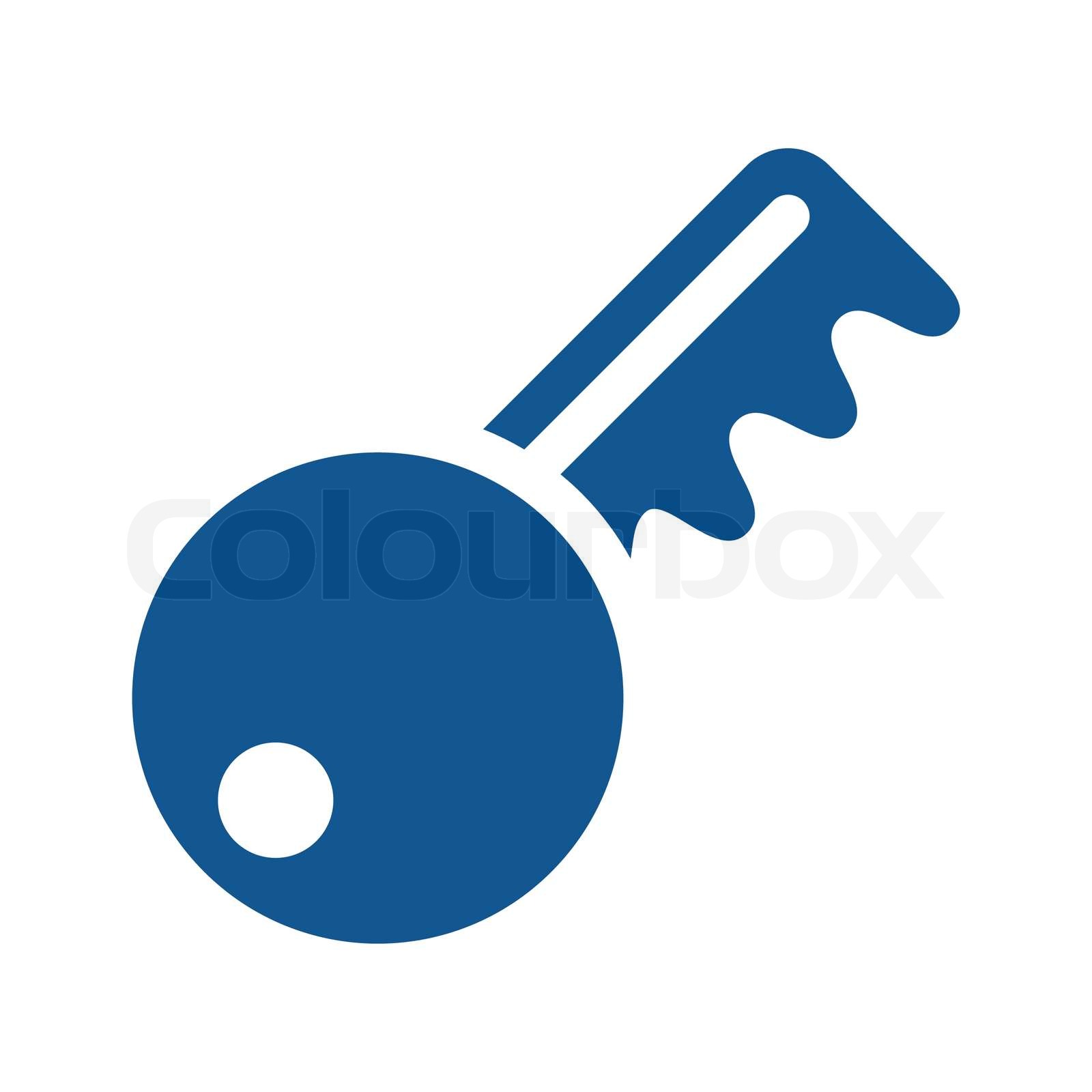 Icon - key - blue | Stock vector | Colourbox