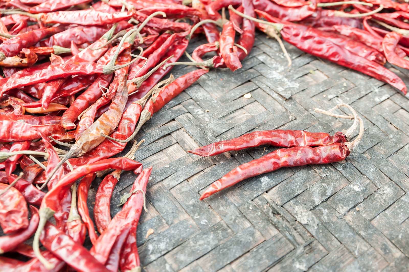 Dry red pepper | Stock image | Colourbox