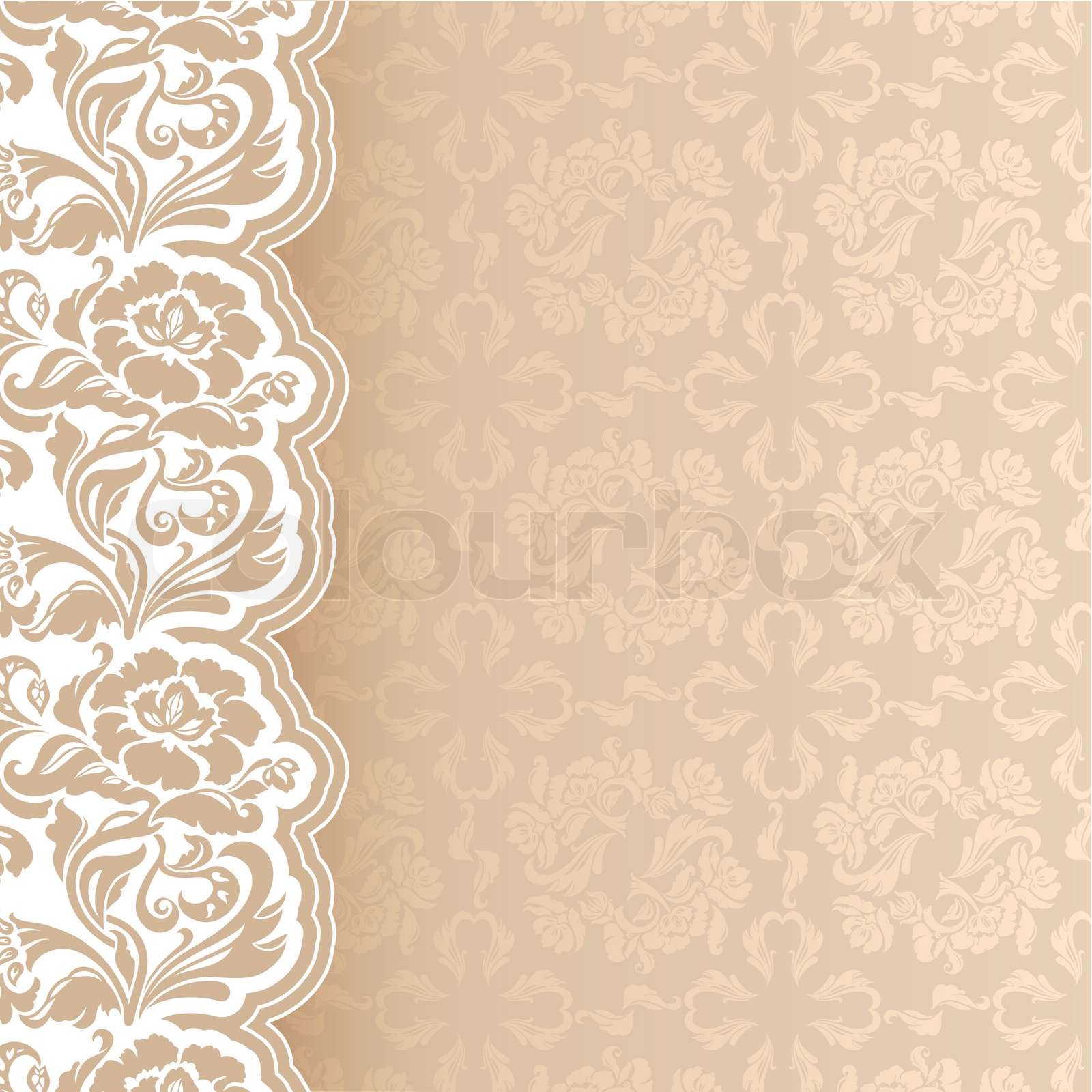 Background with lace, square sheet | Stock image | Colourbox