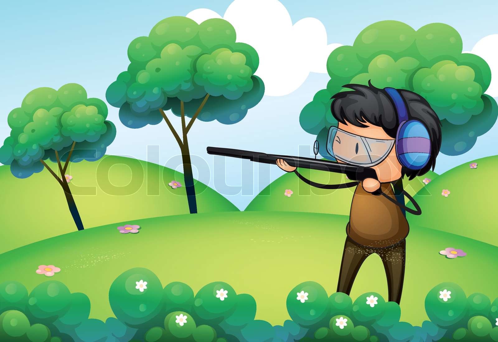 al aire libre, ramaje, sombrero | Vector de archivo | Colourbox