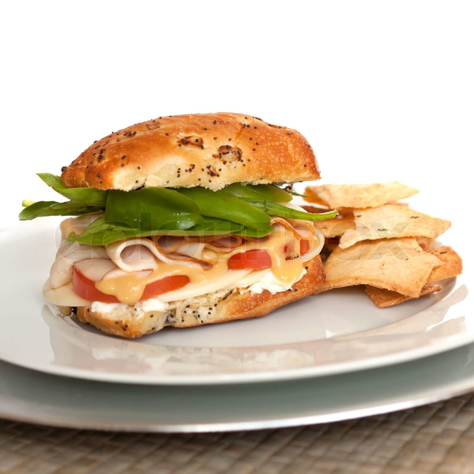 Deli Style Turkey Sandwich | Stock image | Colourbox