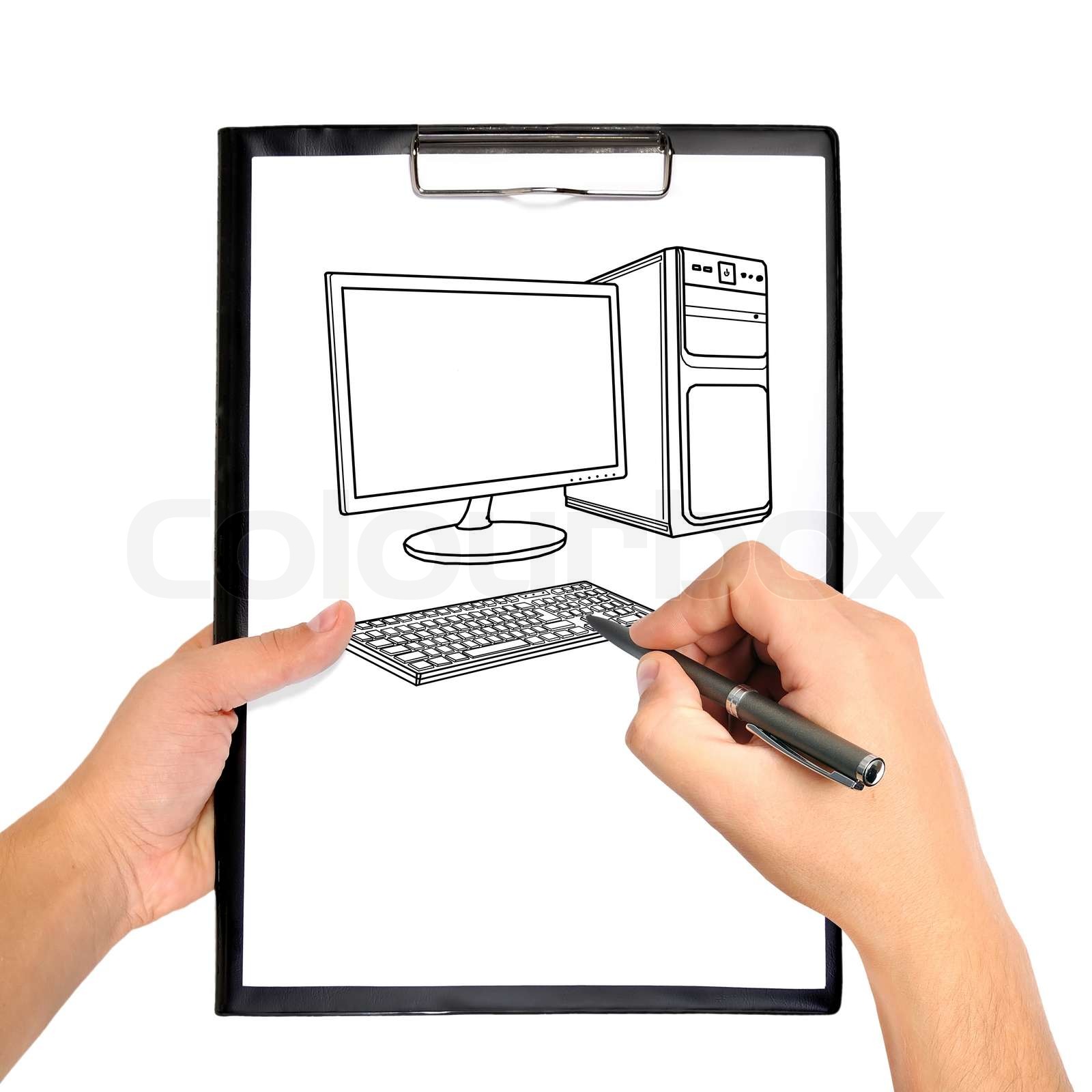drawing computer | Stock image | Colourbox