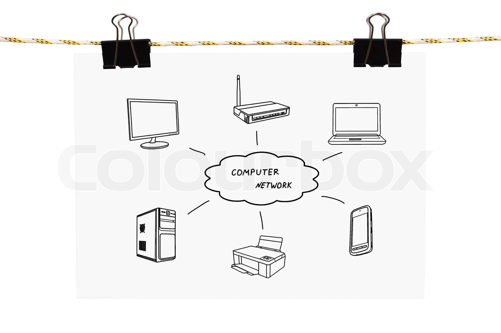 Computernetzwerk | Stock Bild | Colourbox