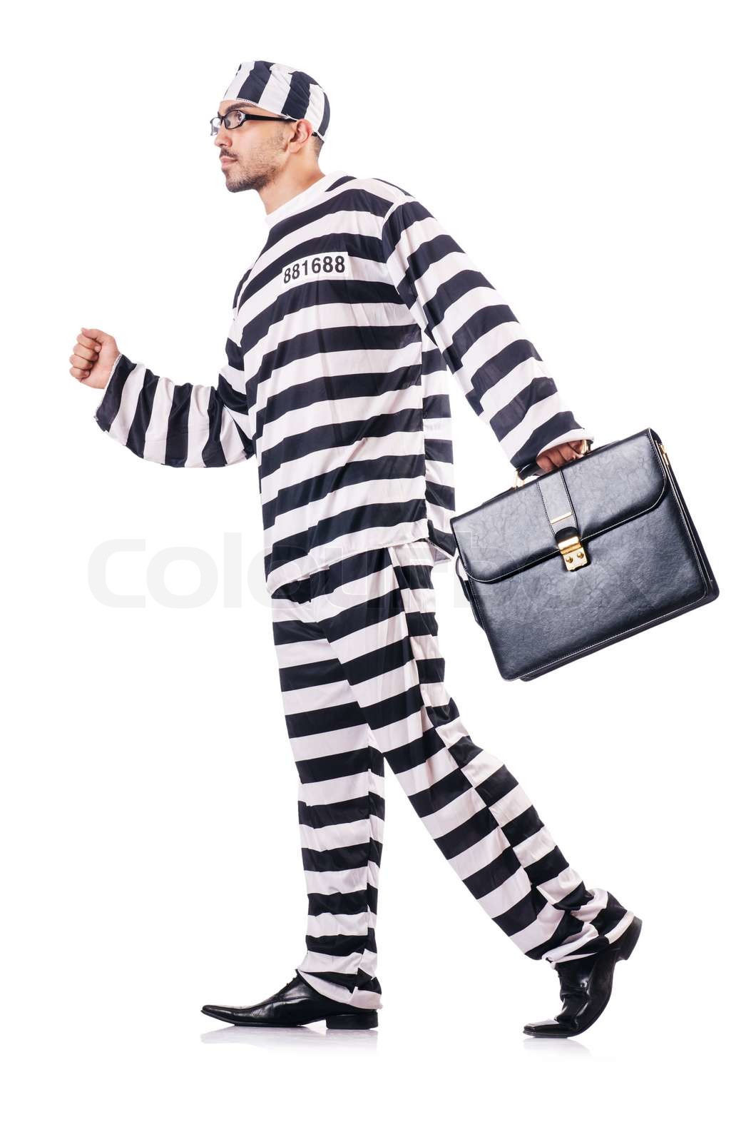 Convict Criminal In Striped Uniform Stock Image Colourbox convict-criminal-in-striped-uniform-stock-image-colourbox