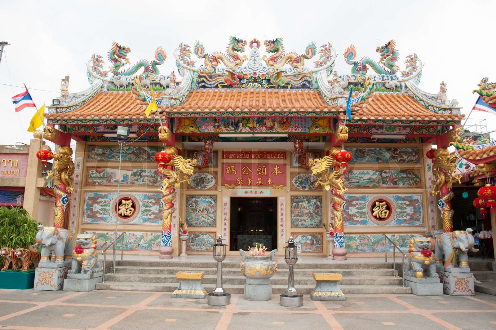 Chinese temple in Thailand | Stock image | Colourbox