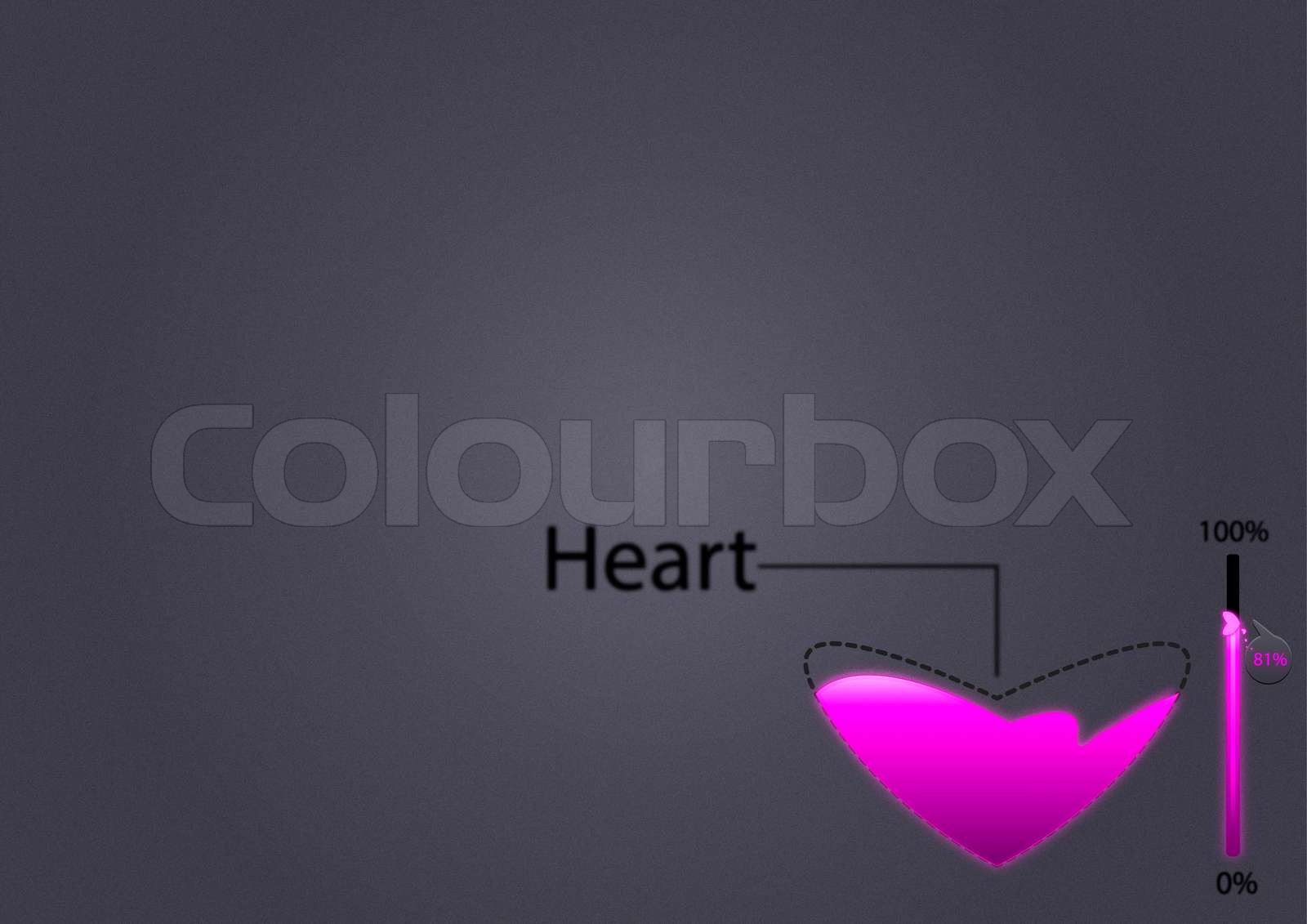 Loading bars for Heart and love | Stock image | Colourbox