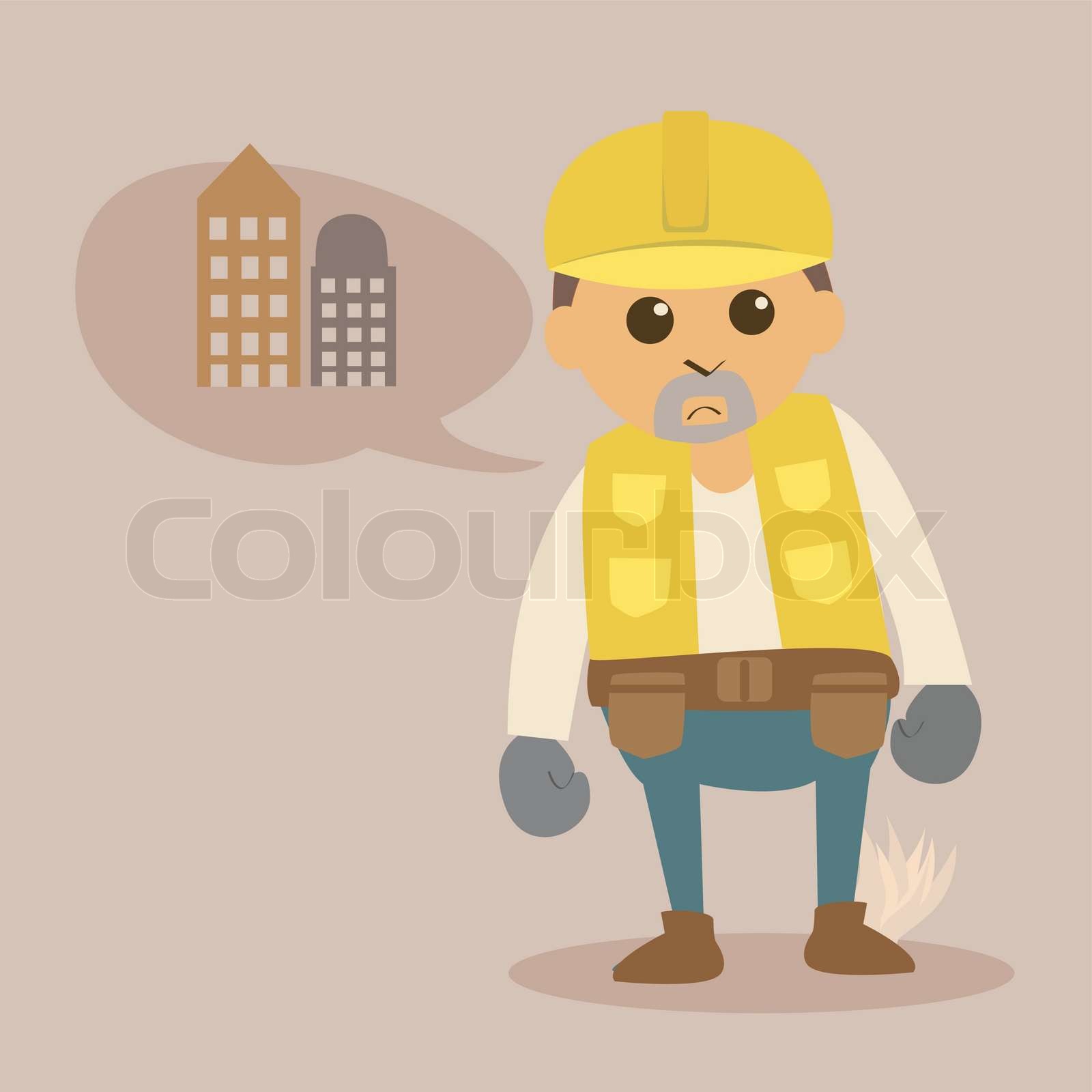 cartoon builder | Stock vector | Colourbox