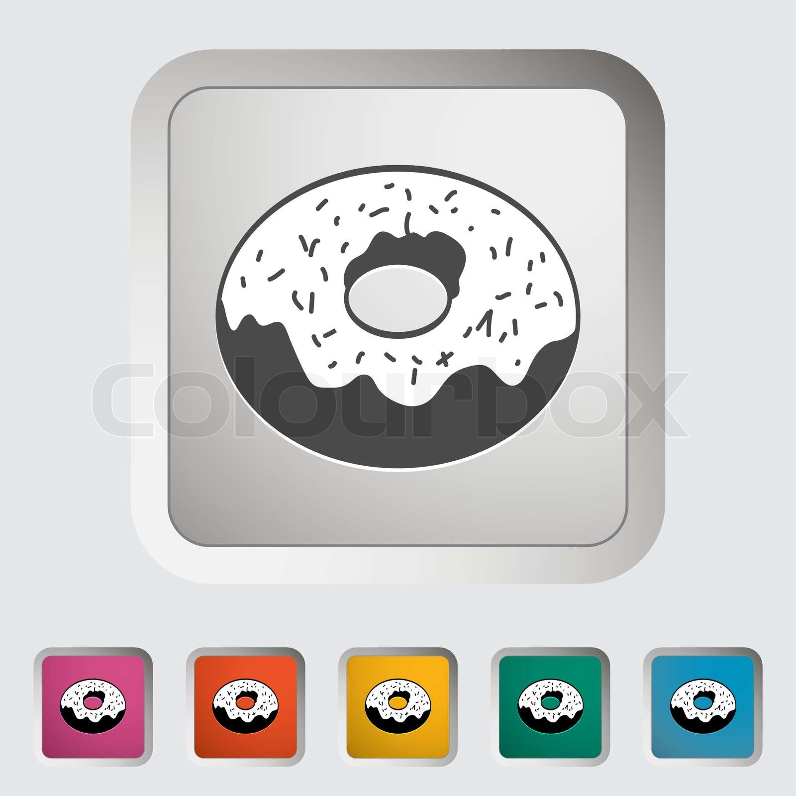 Donut icon | Stock vector | Colourbox