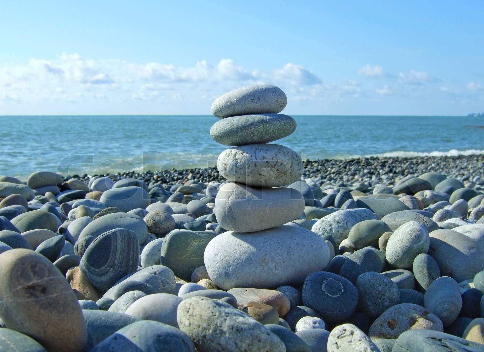 pebble tower | Stock image | Colourbox