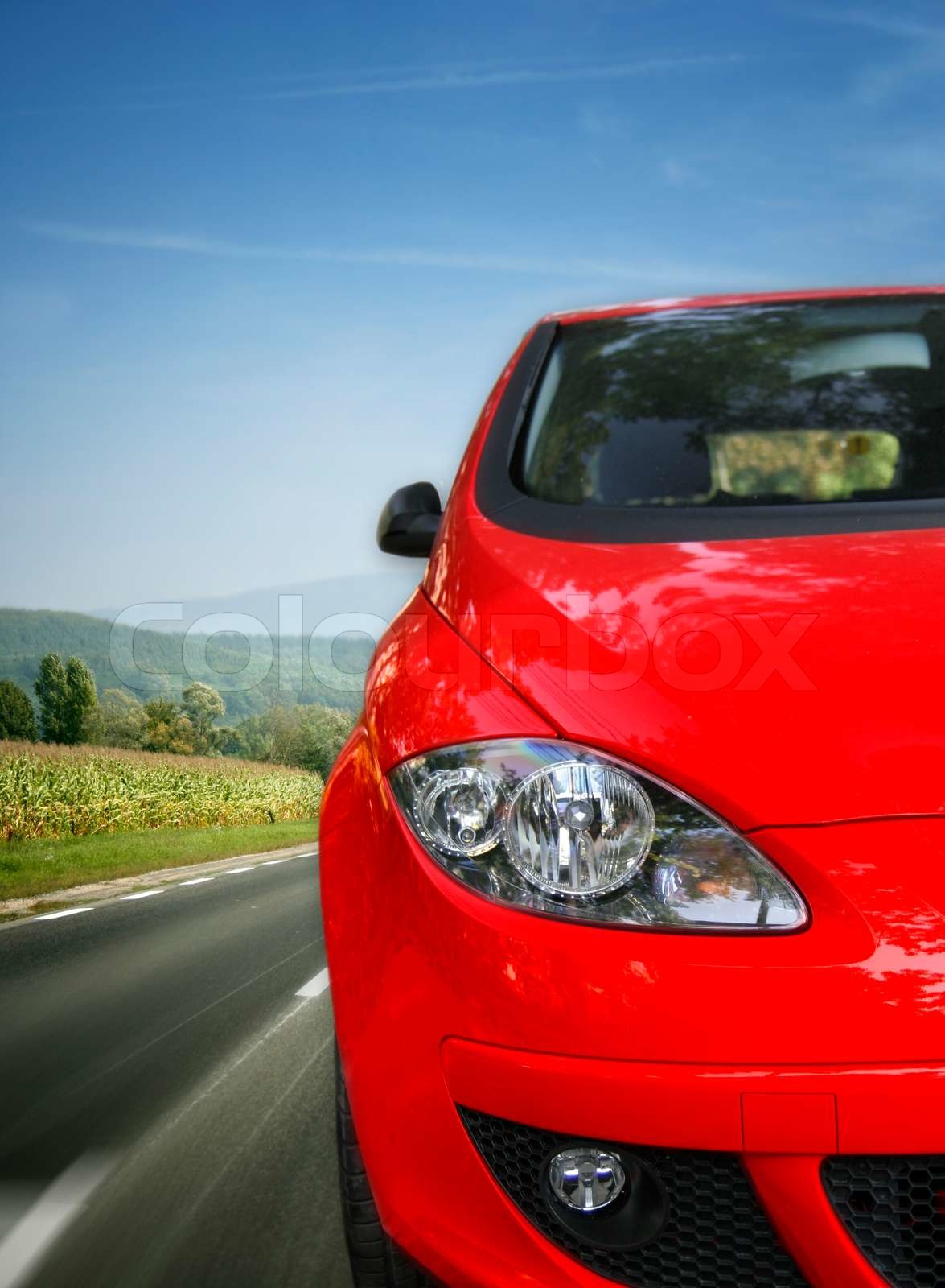 Red car | Stock image | Colourbox