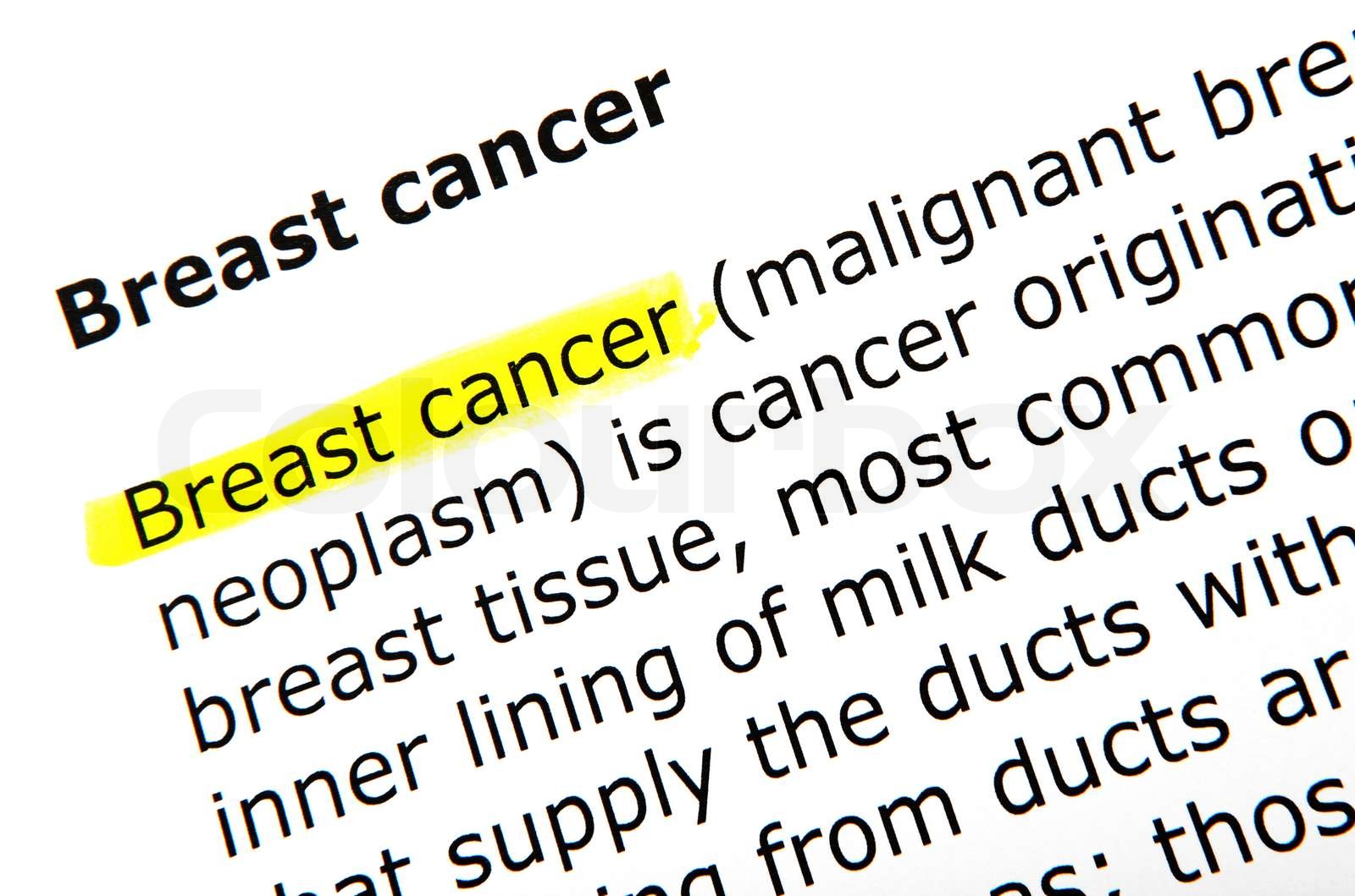 Breast Cancer Stock Image Colourbox