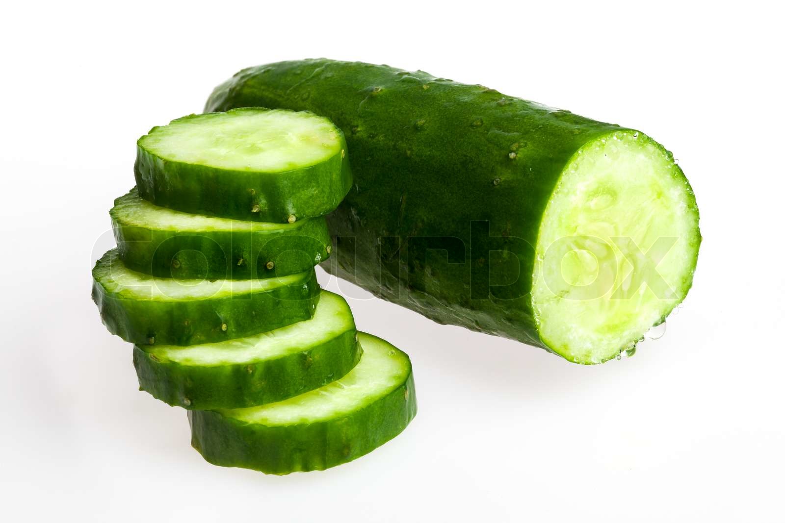 Slice cucumber | Stock image | Colourbox